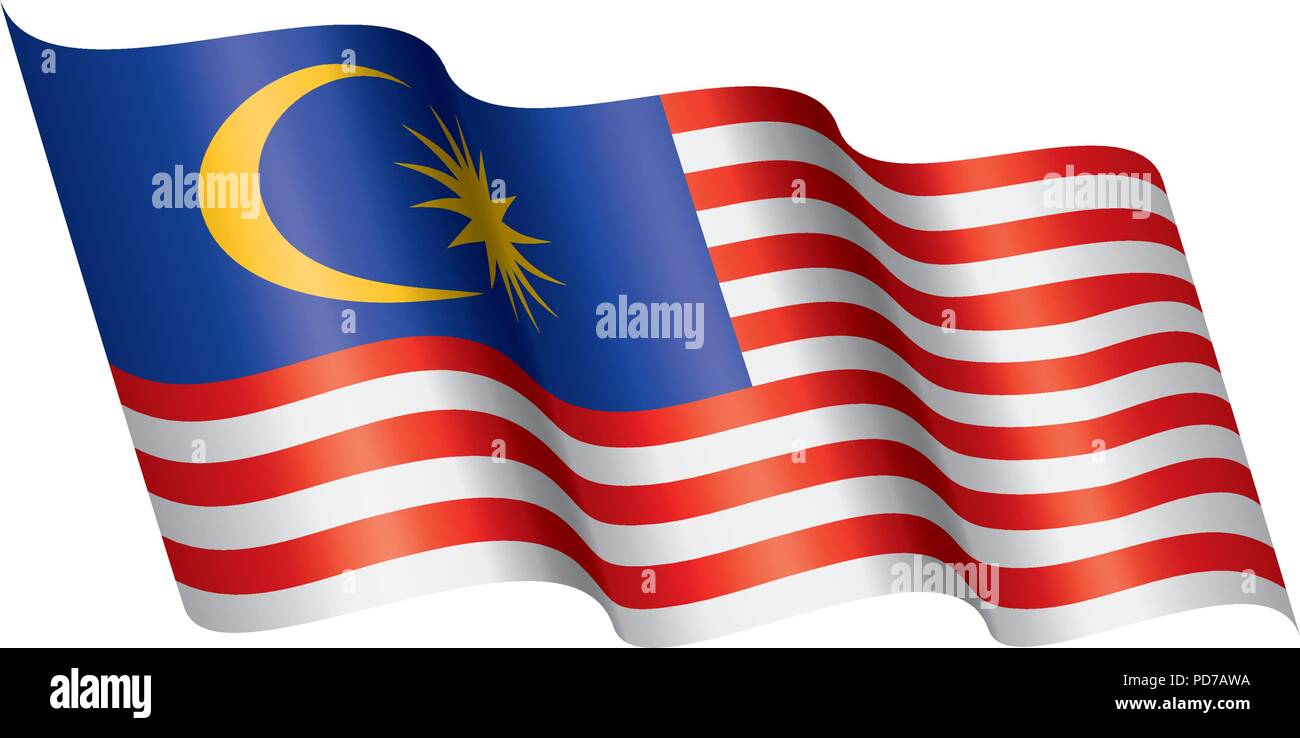 Malaysia flag, vector illustration Stock Vector Image & Art - Alamy