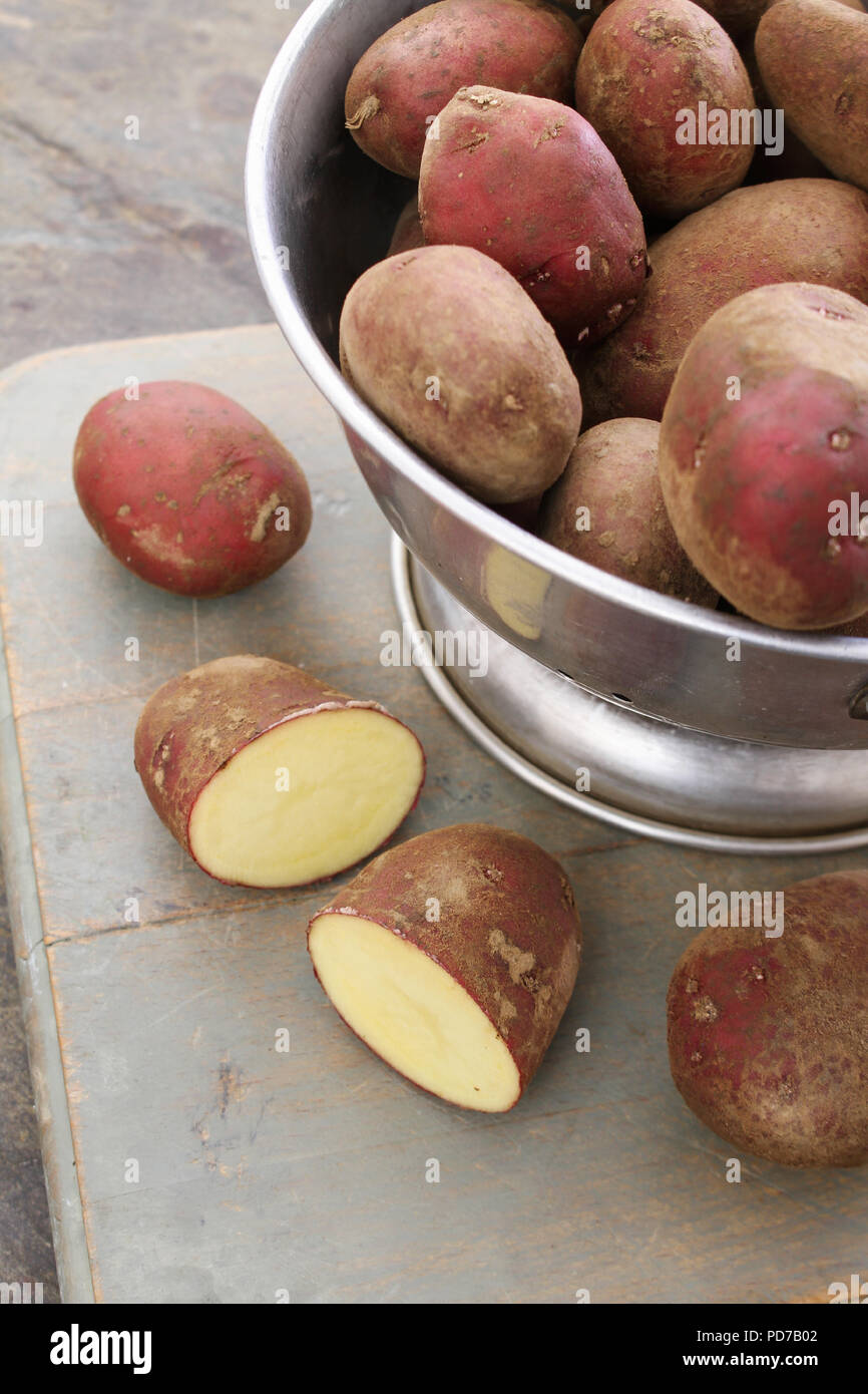preparing fresh potatoes Stock Photo - Alamy