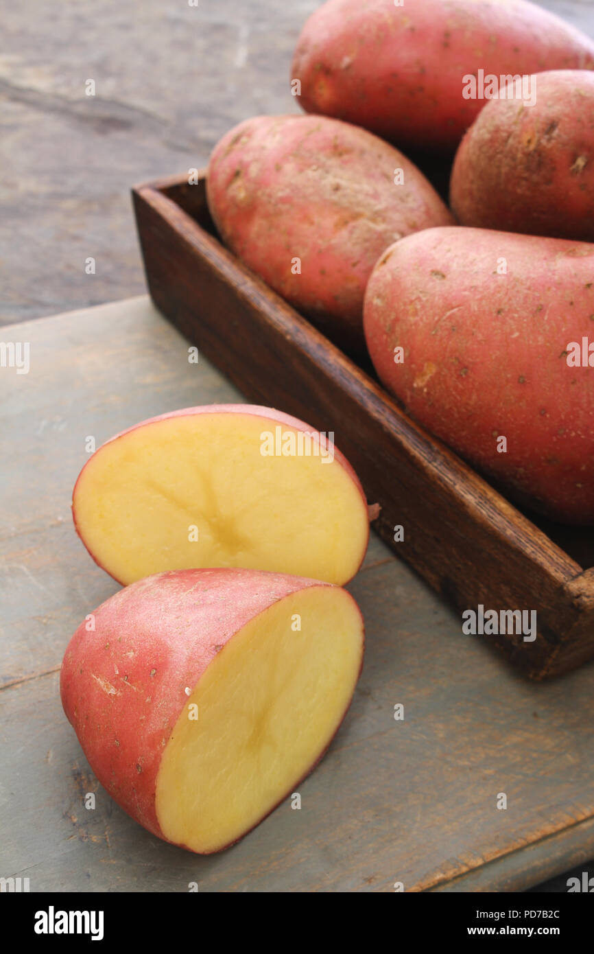 preparing fresh potatoes Stock Photo - Alamy