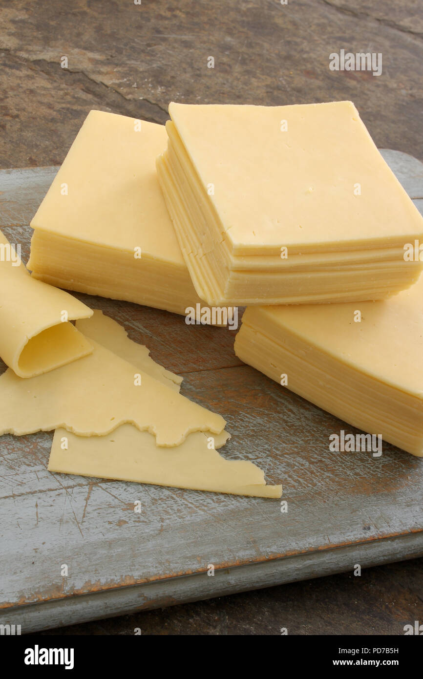 Pre sliced sandwich cheese hi-res stock photography and images - Alamy