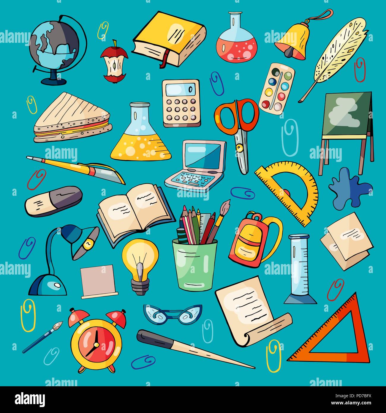 Illustration colorful test tubes Stock Vector Images - Alamy