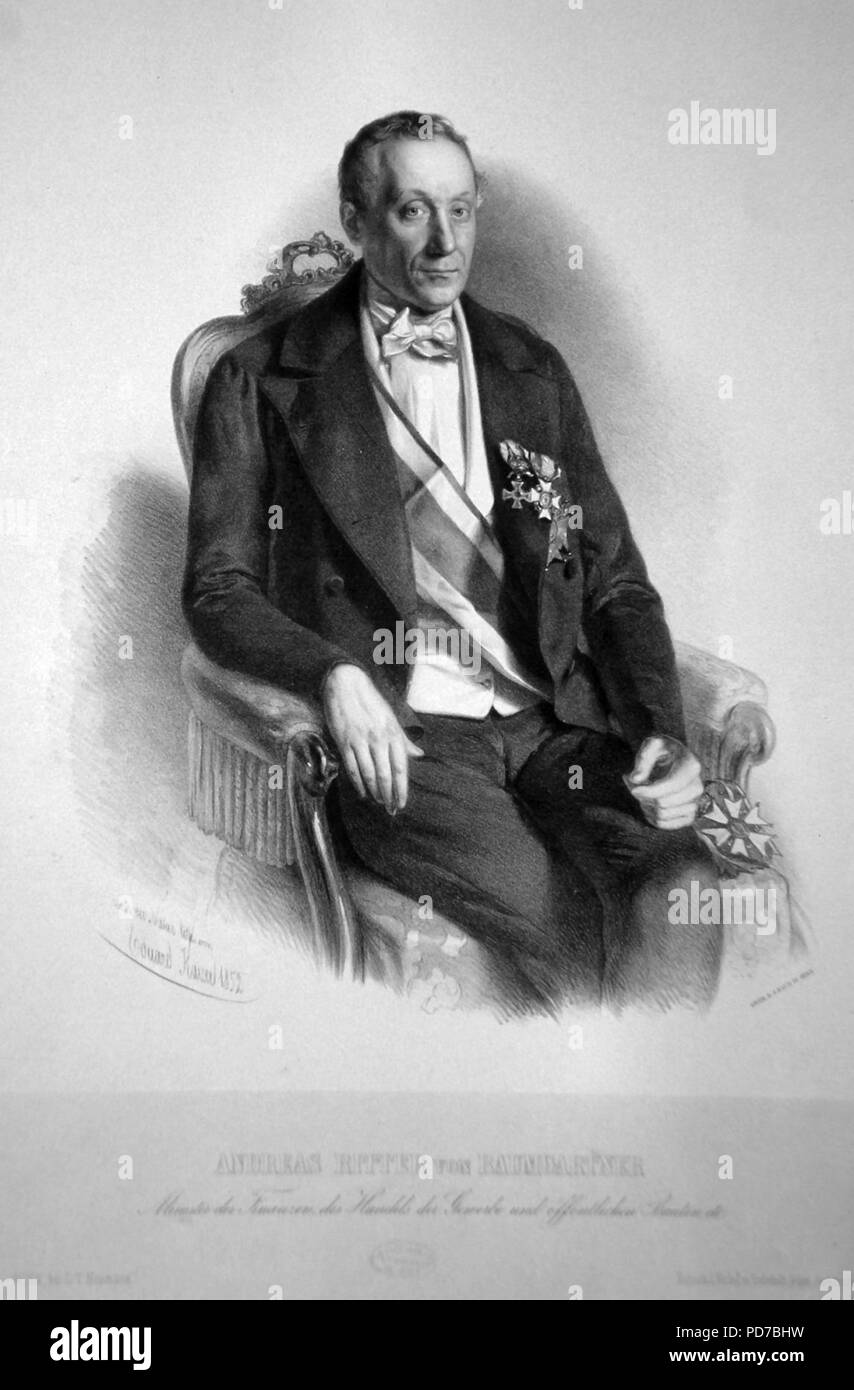 Andreas Baumgartner 1852 Litho Stock Photo - Alamy