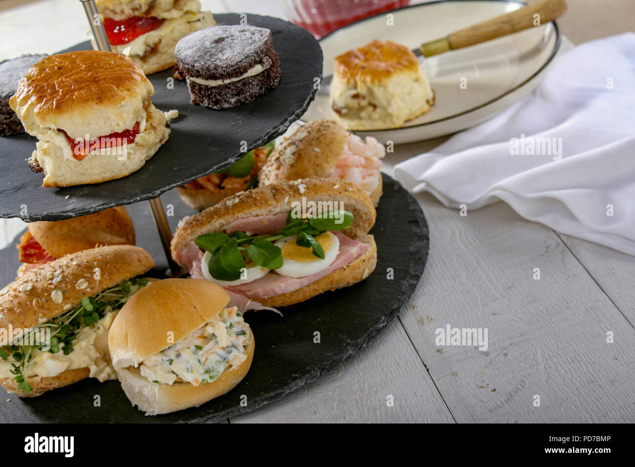 traditional afternoon tea Stock Photo - Alamy