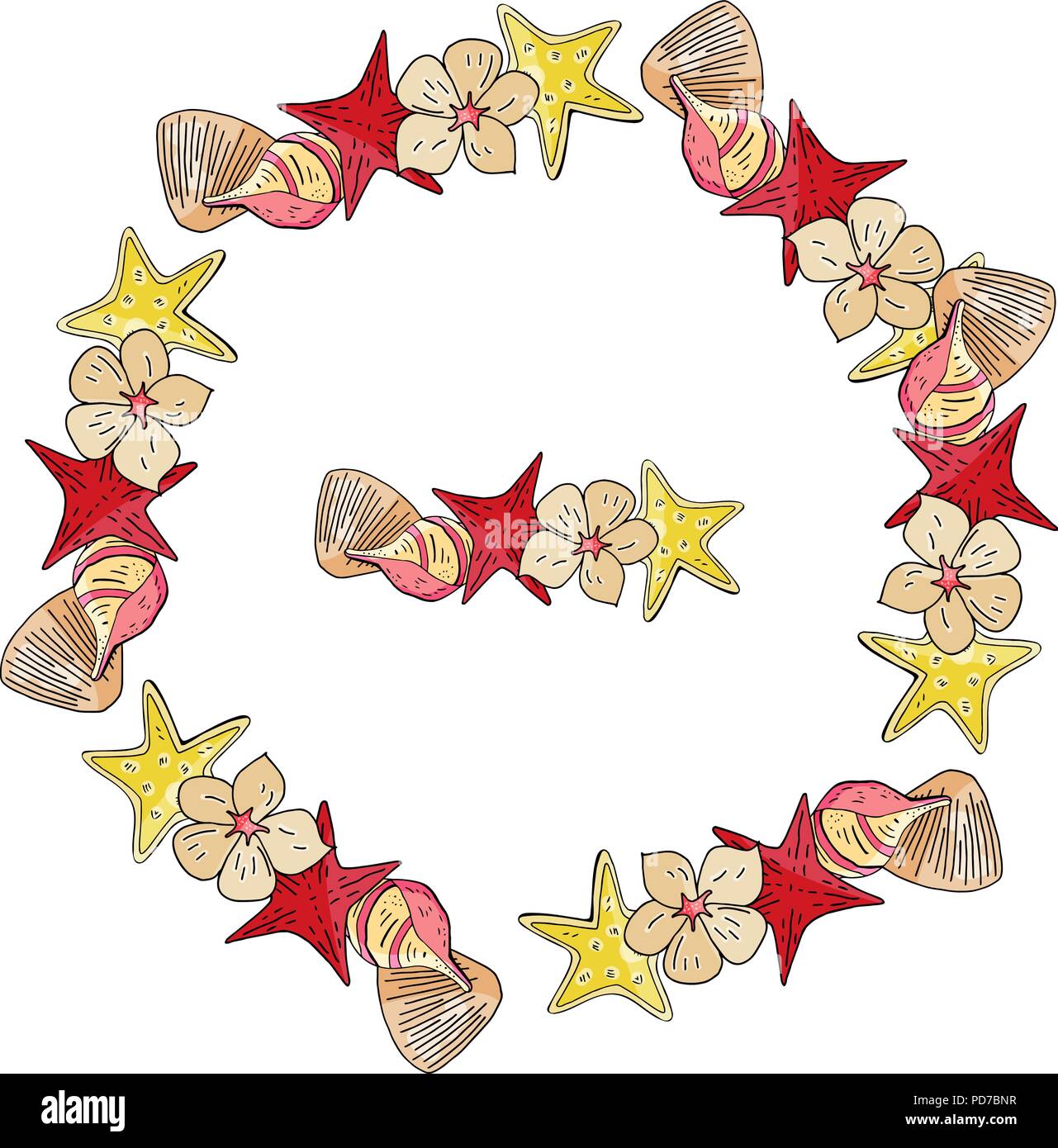 Sea stars summer nautical Stock Vector Images - Alamy