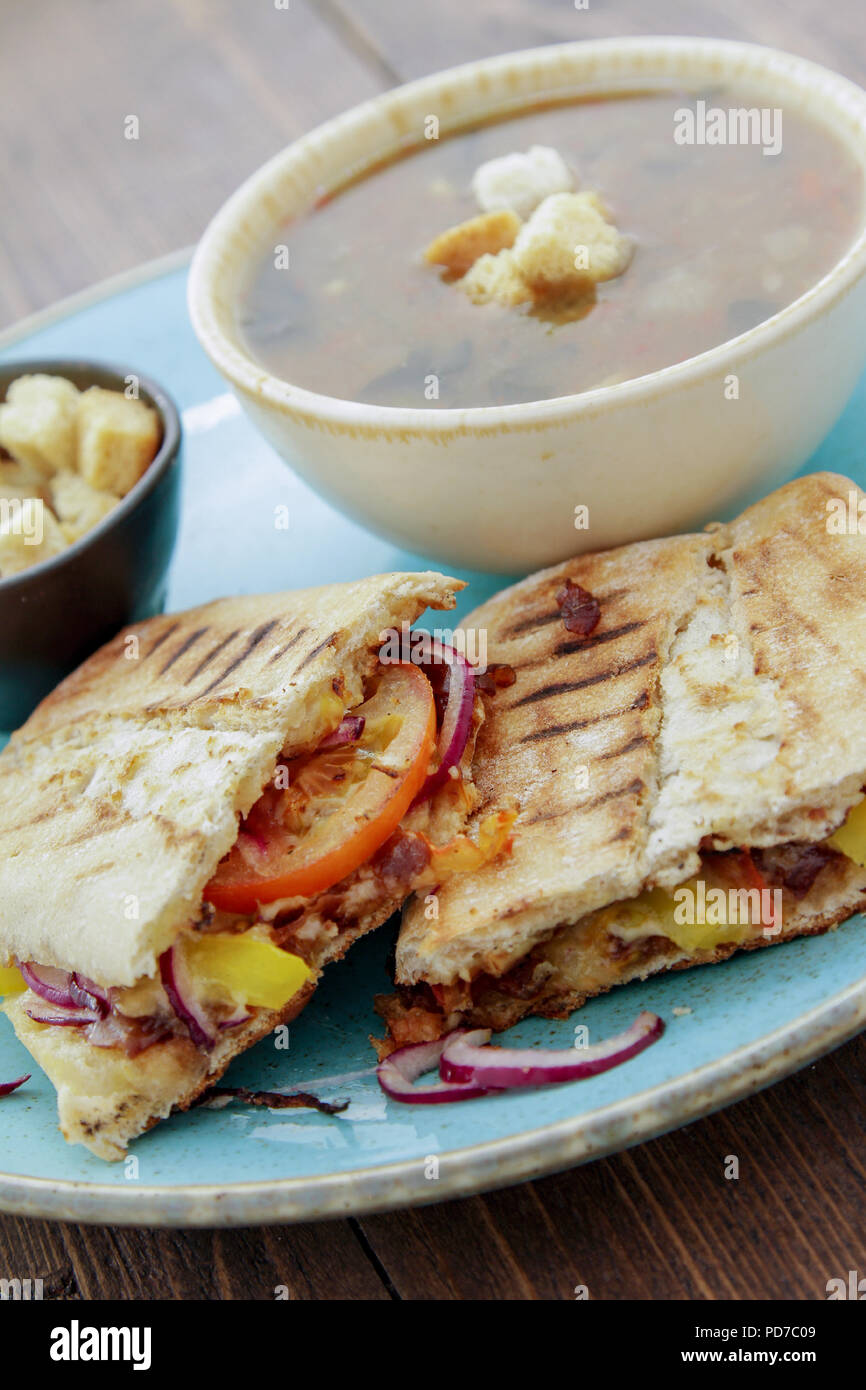 fresh made sandwich Stock Photo - Alamy