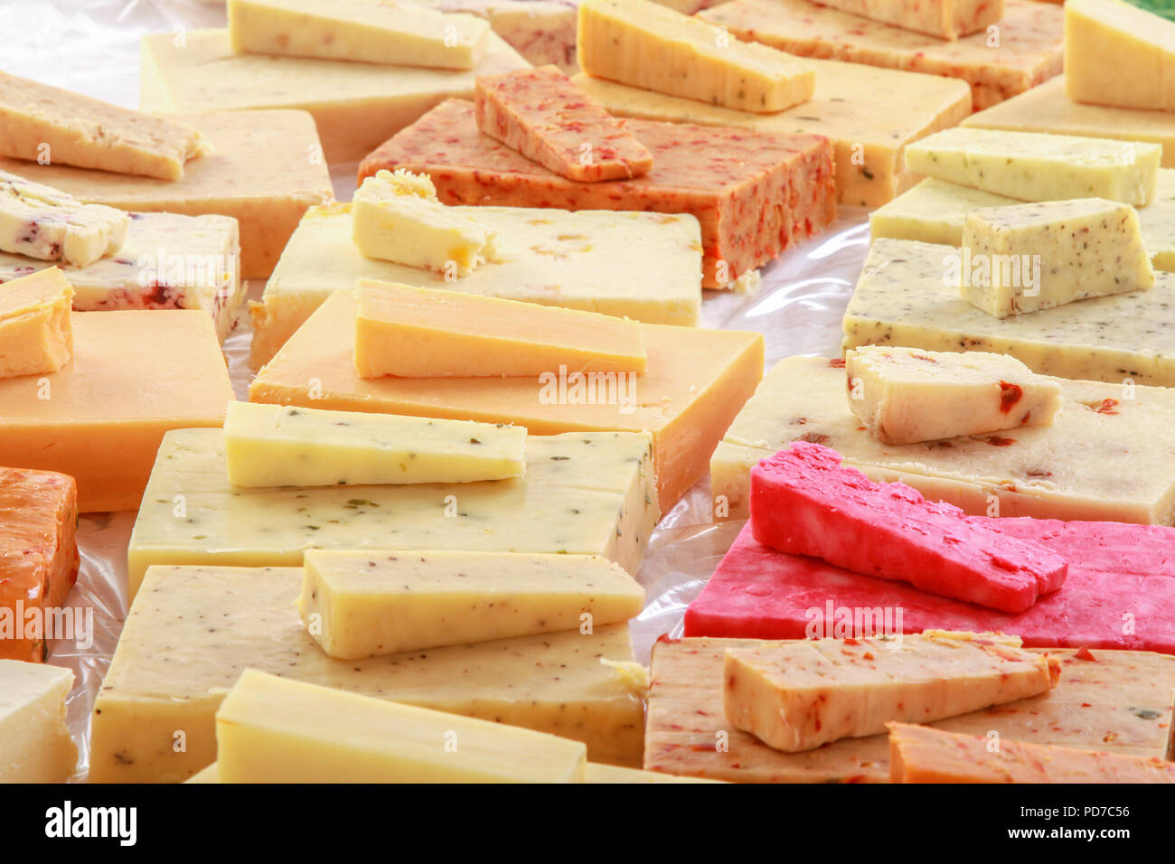 Flavoured cheddar cheese hi-res stock photography and images - Alamy