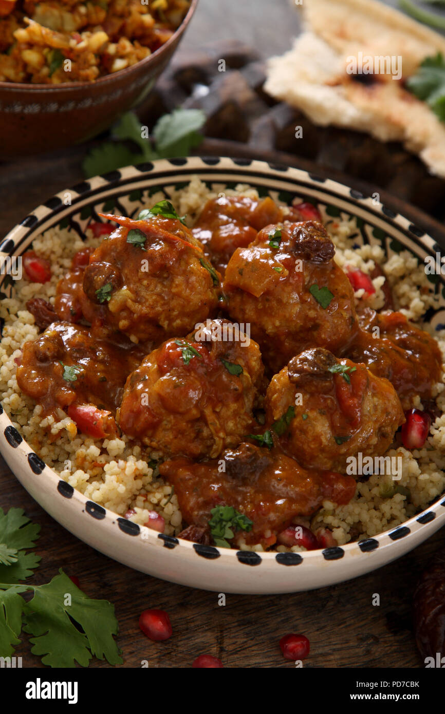 Moroccan lamb meatballs hi-res stock photography and images - Alamy