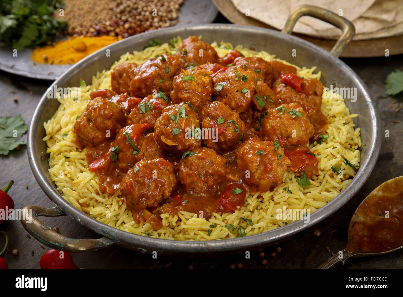 Indian style meatballs hi-res stock photography and images - Alamy