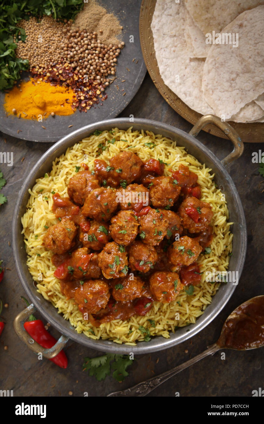 Indian style meatballs hi-res stock photography and images - Alamy