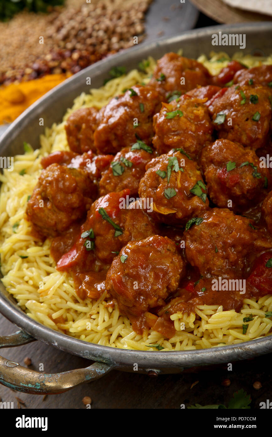 Indian style meatballs hi-res stock photography and images - Alamy