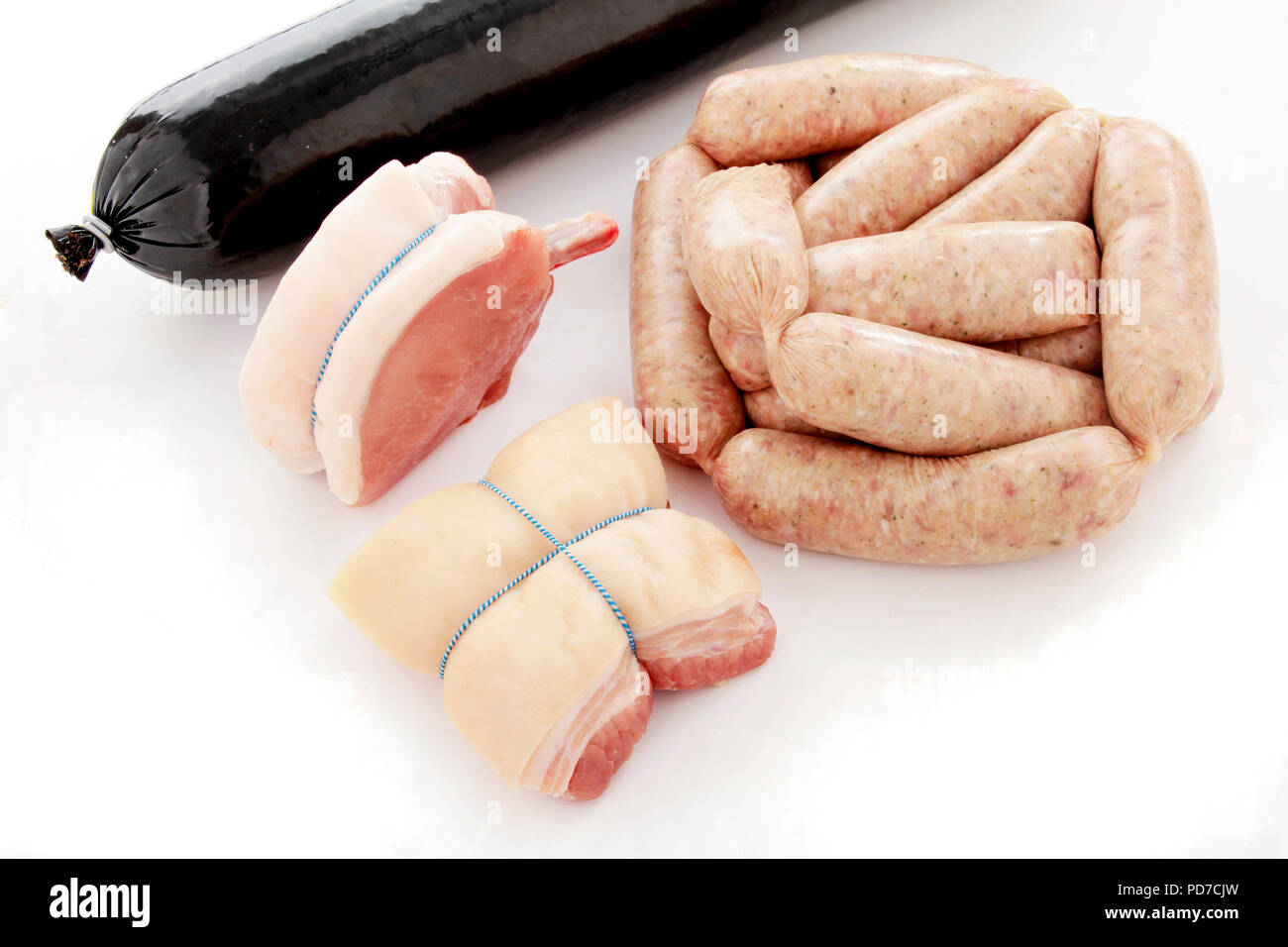 raw pork cuts and produce Stock Photo - Alamy