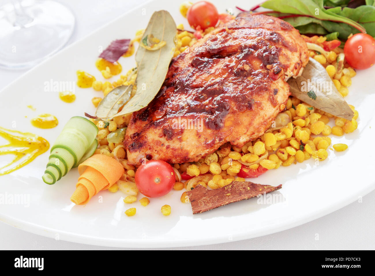 traditional chicken tikka Stock Photo - Alamy
