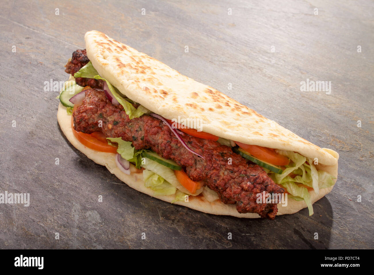 indian naan wrap Stock Photo - Alamy