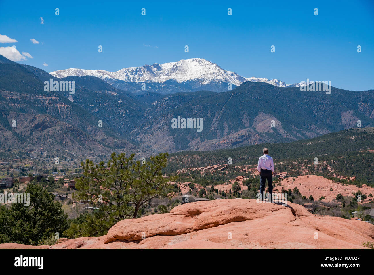 Manitou Springs, MAY 4: Beautiful landscape of the famous Garden of the ...