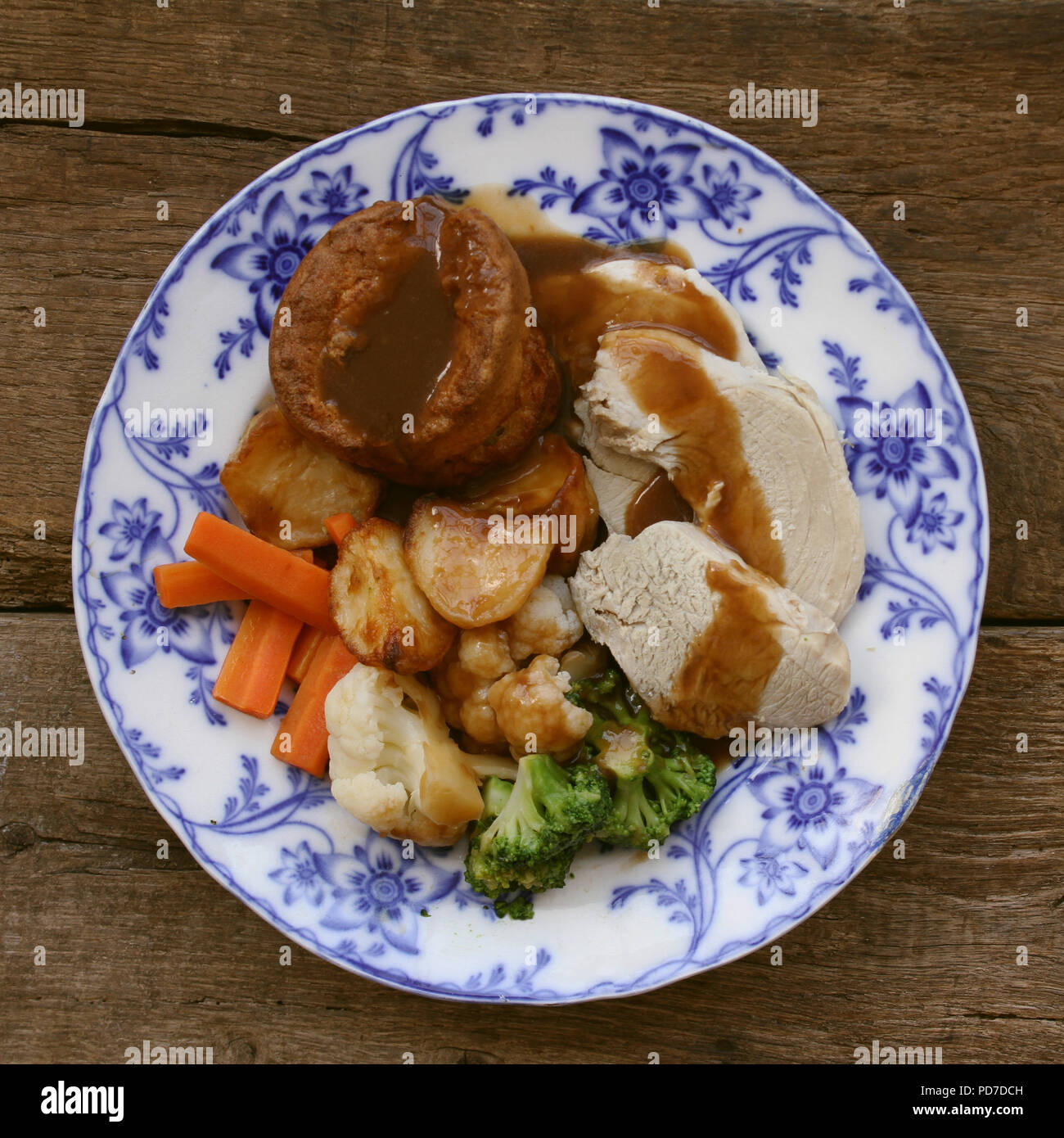 plated chicken main meal Stock Photo - Alamy