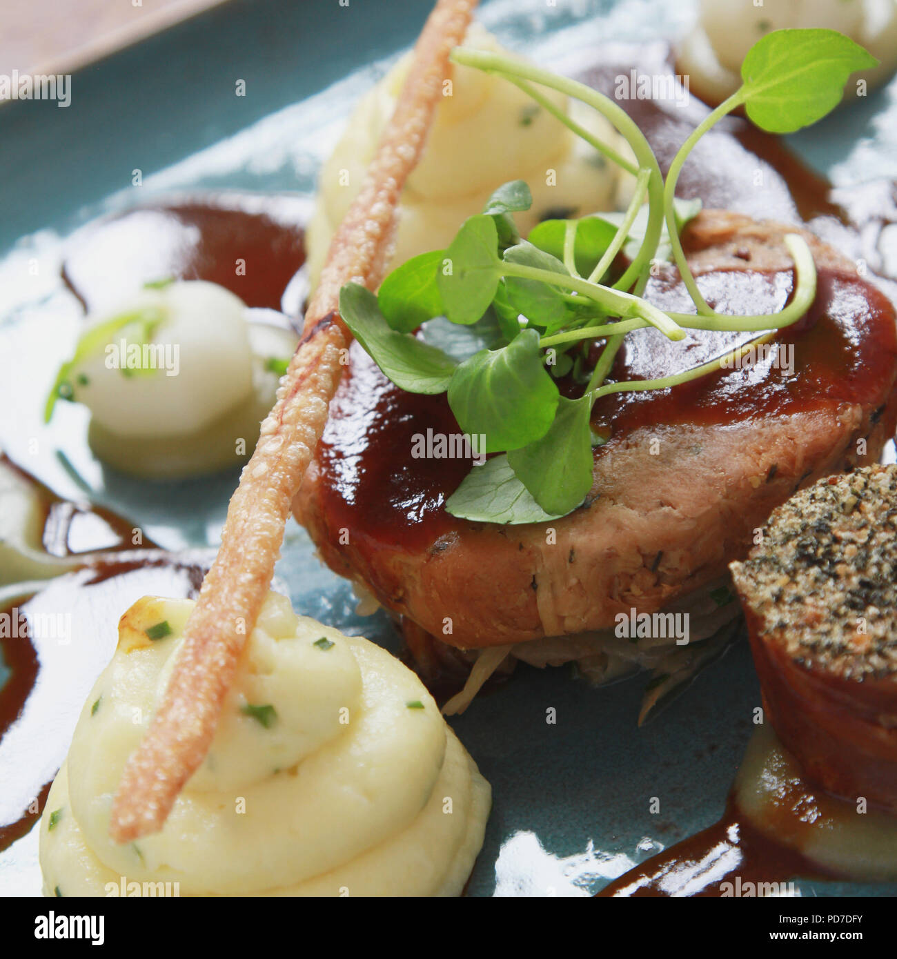 Plated pork main hi-res stock photography and images - Alamy