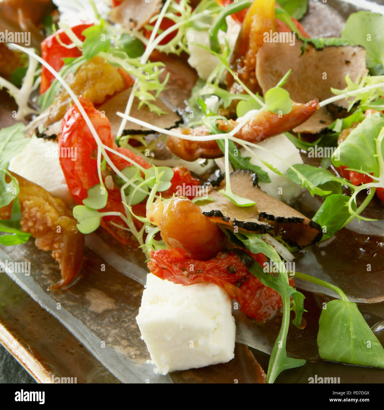 healthy dured ham appetizer Stock Photo - Alamy