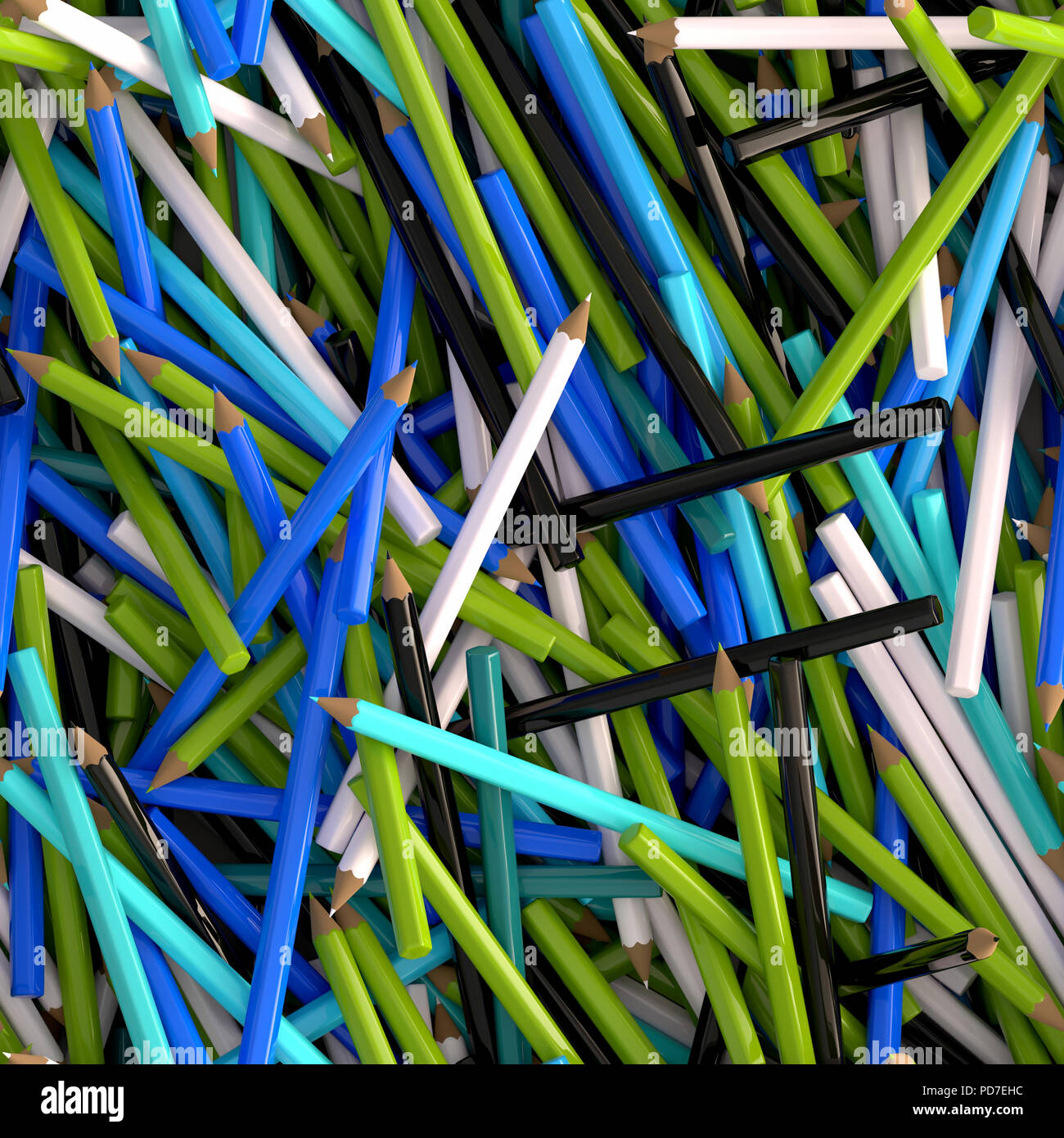 Seamless texture of blue, turquoise, green, black and white wooden ...