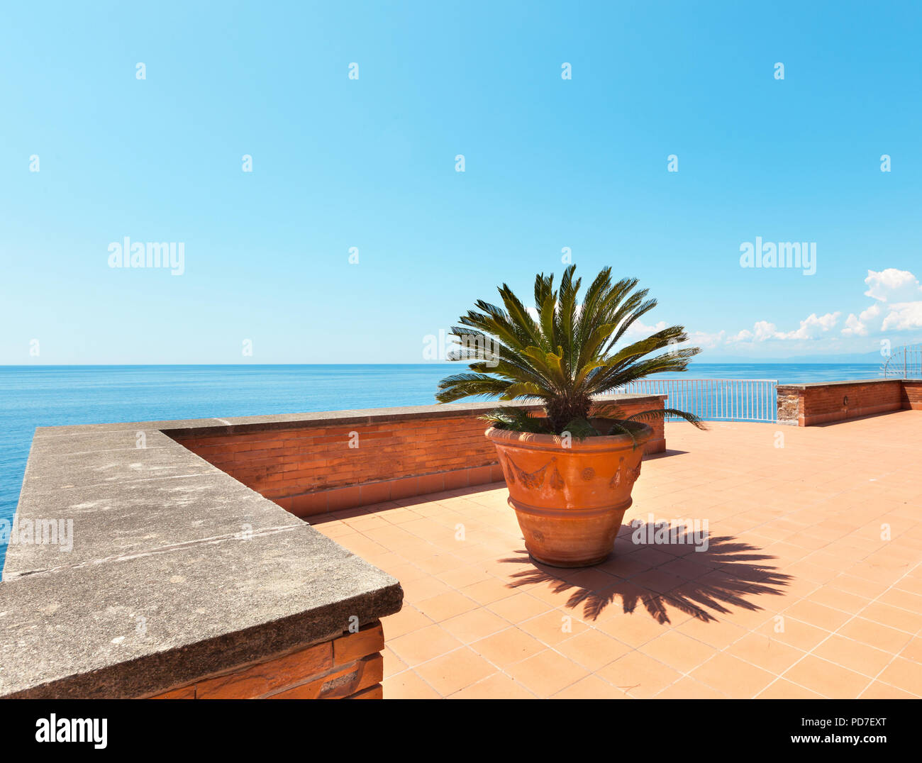 Patio with sea view hi-res stock photography and images - Alamy