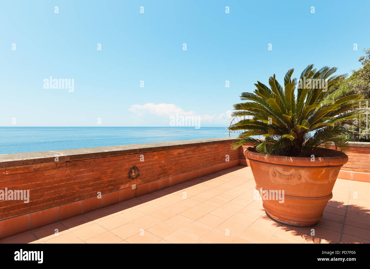 Patio with sea view hi-res stock photography and images - Alamy