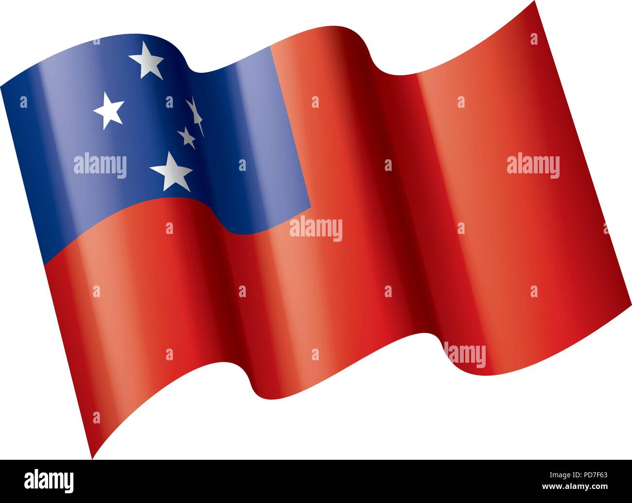 Samoa flag, vector illustration Stock Vector Image & Art - Alamy