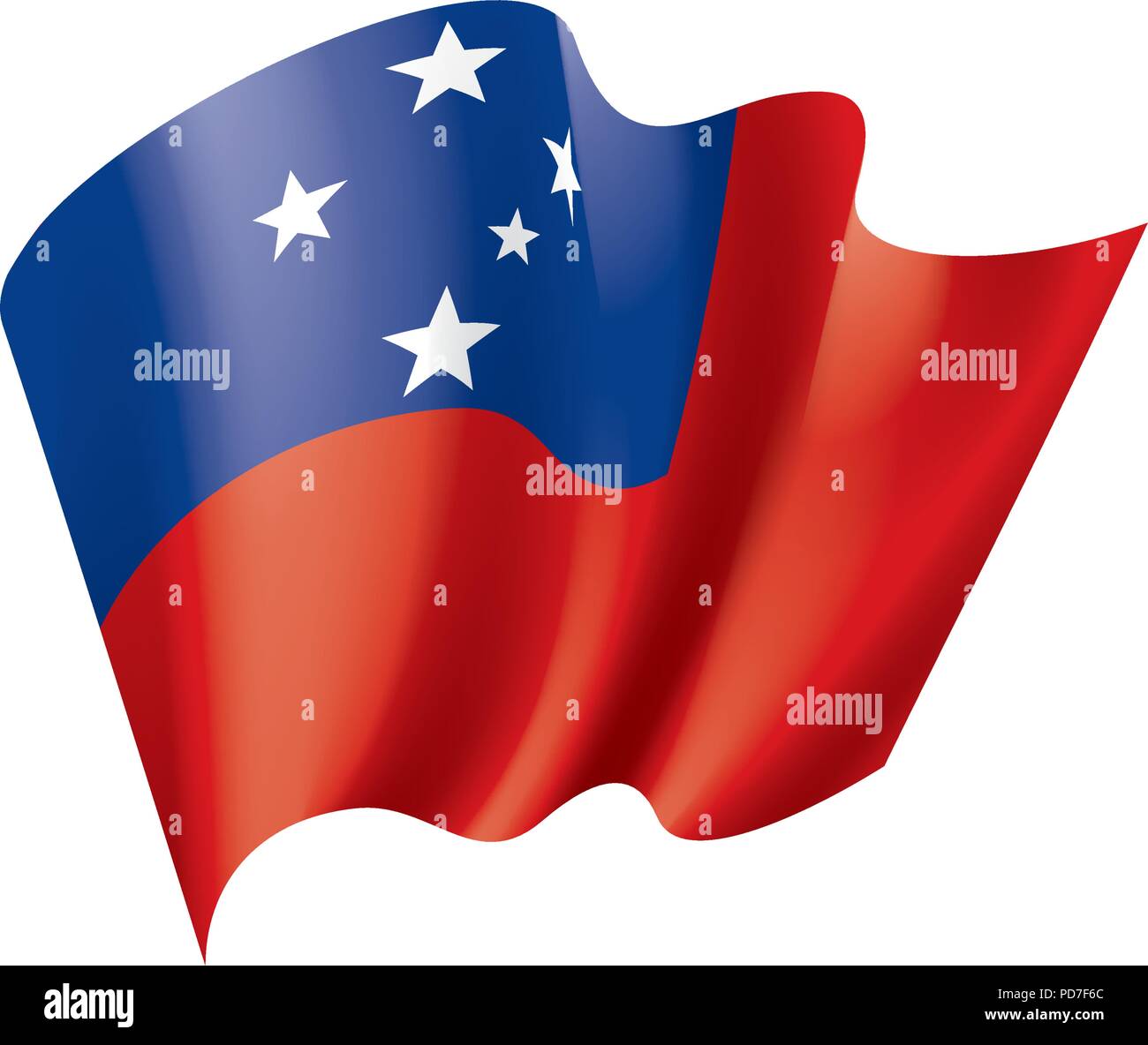 Samoa flag, vector illustration Stock Vector Image & Art - Alamy