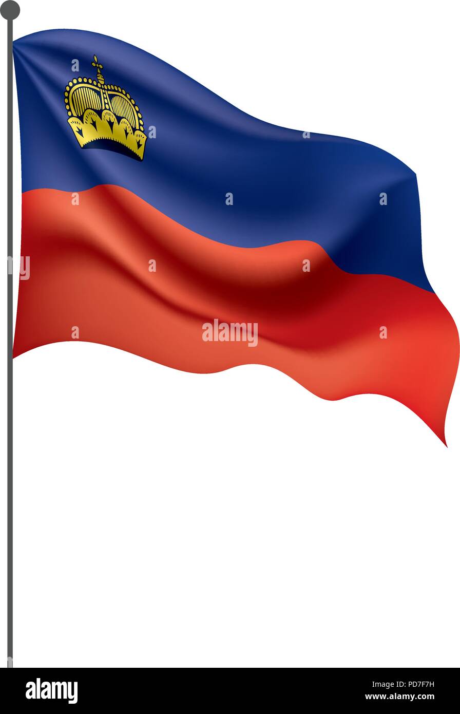 liechtenstein flag, vector illustration Stock Vector Image & Art - Alamy
