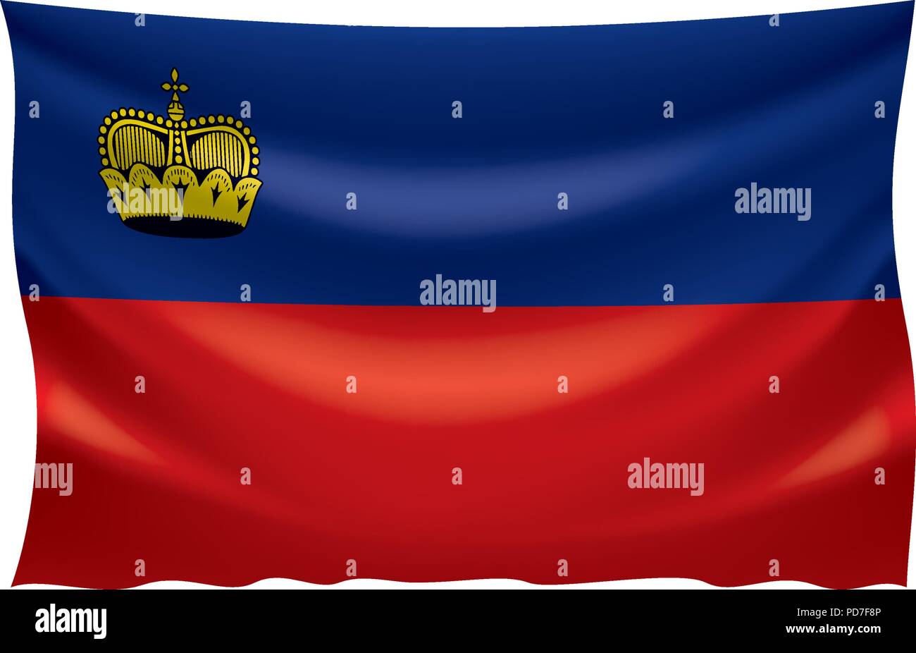 liechtenstein flag, vector illustration Stock Vector Image & Art - Alamy
