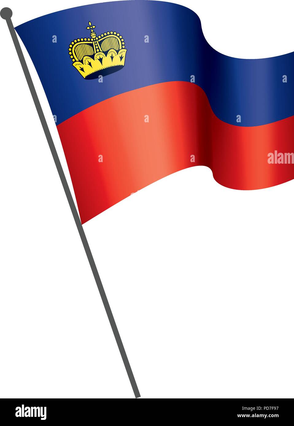 liechtenstein flag, vector illustration Stock Vector Image & Art - Alamy