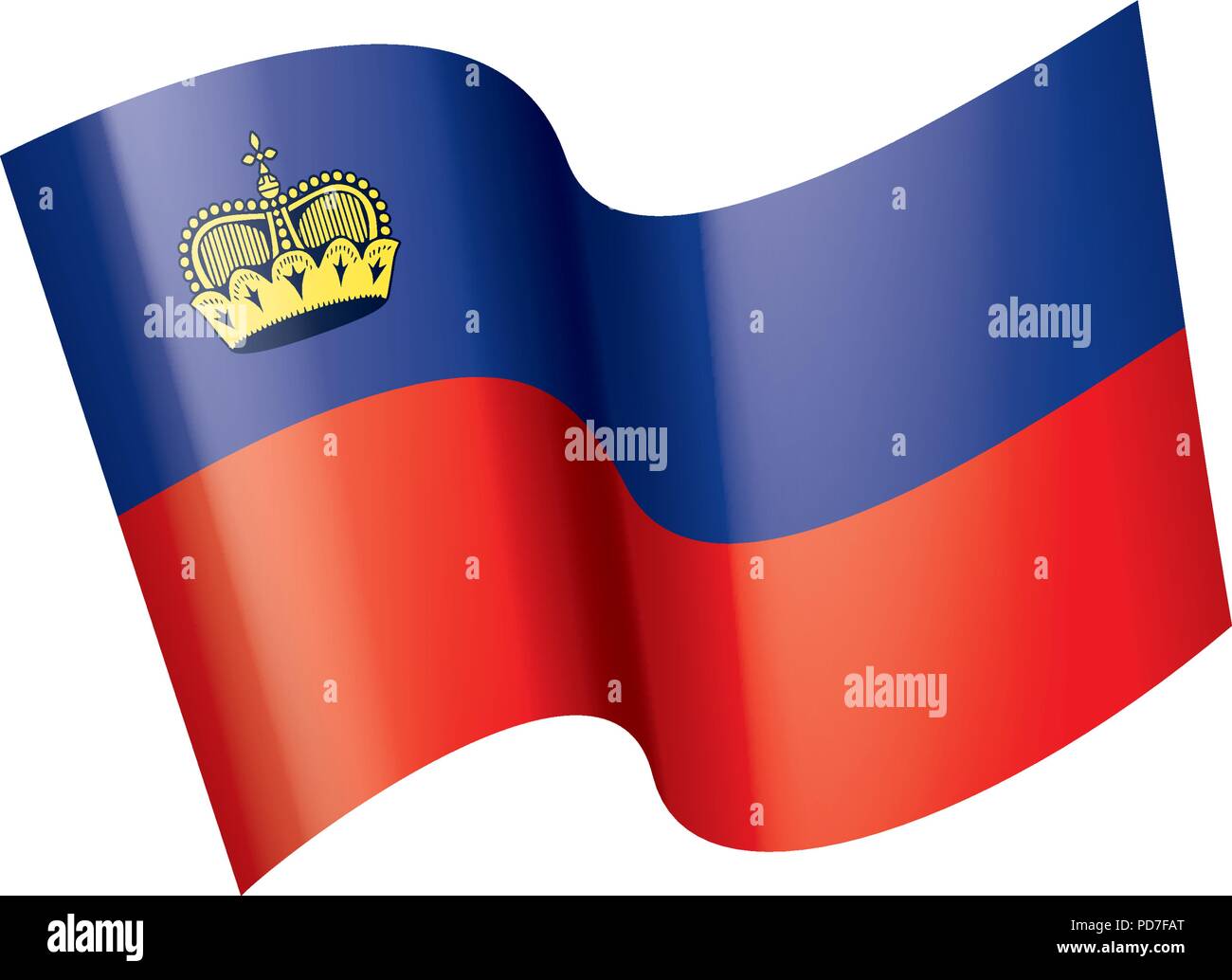 liechtenstein flag, vector illustration Stock Vector Image & Art - Alamy