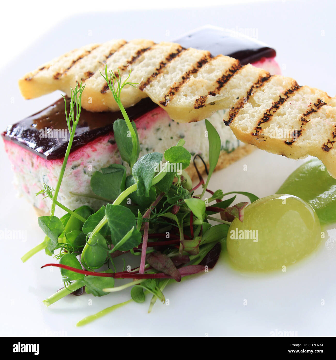 Plated vegetarian appetizer hi-res stock photography and images - Alamy