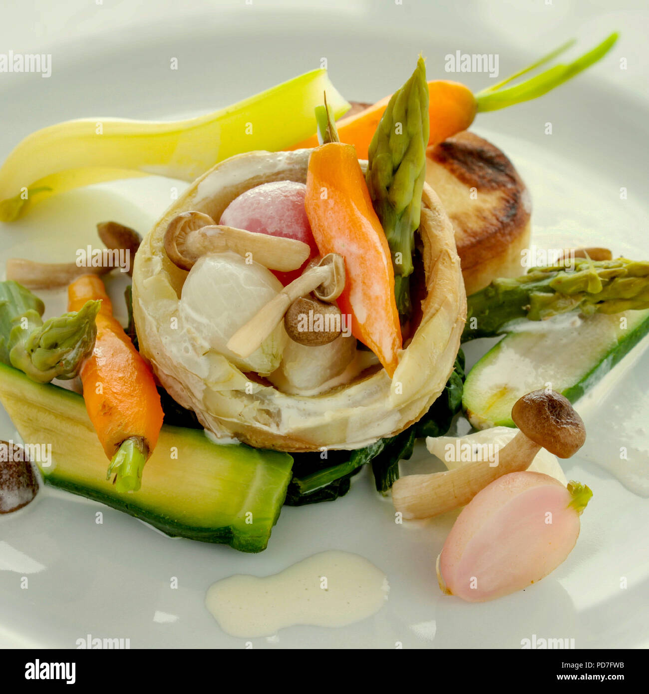 plated vegetarian main meal Stock Photo - Alamy