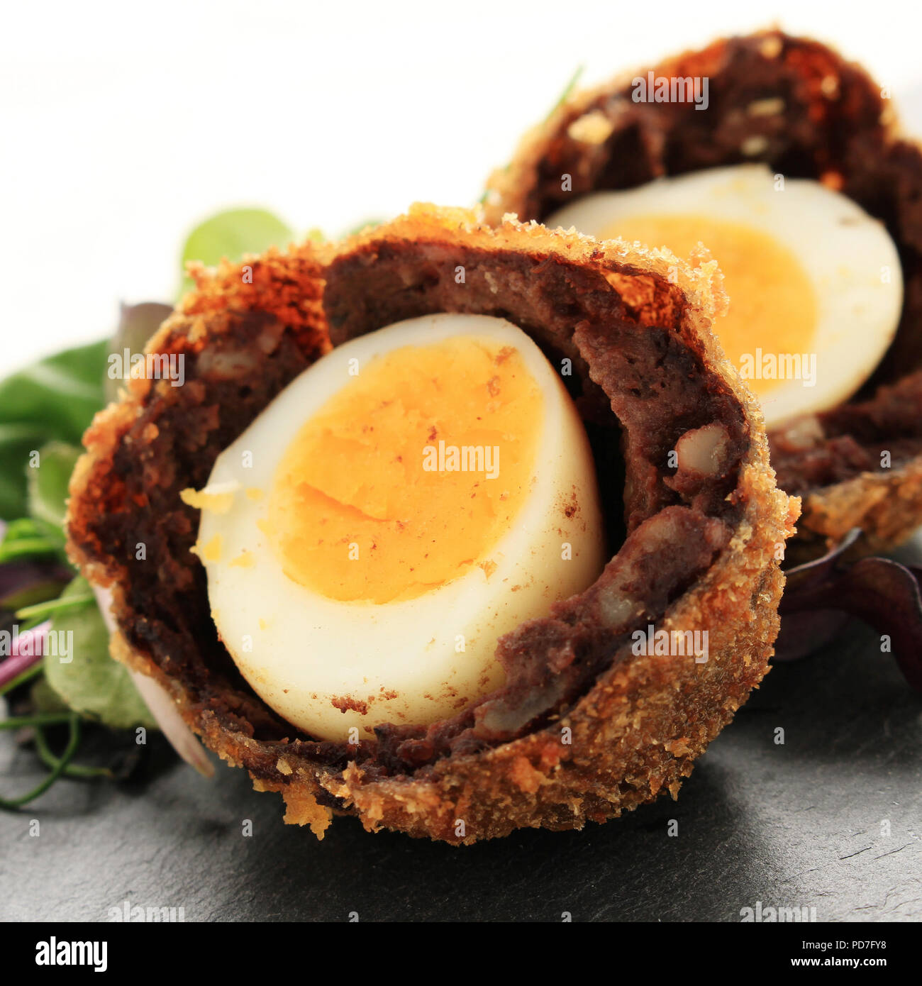 traditional scotch egg appetizer Stock Photo - Alamy