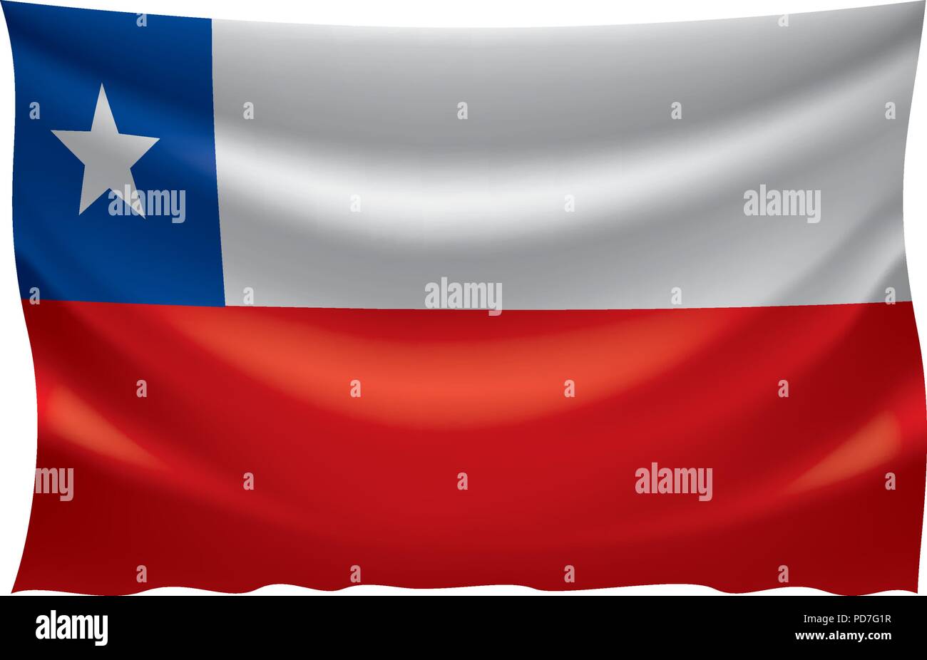 Chile flag, vector illustration Stock Vector Image & Art - Alamy