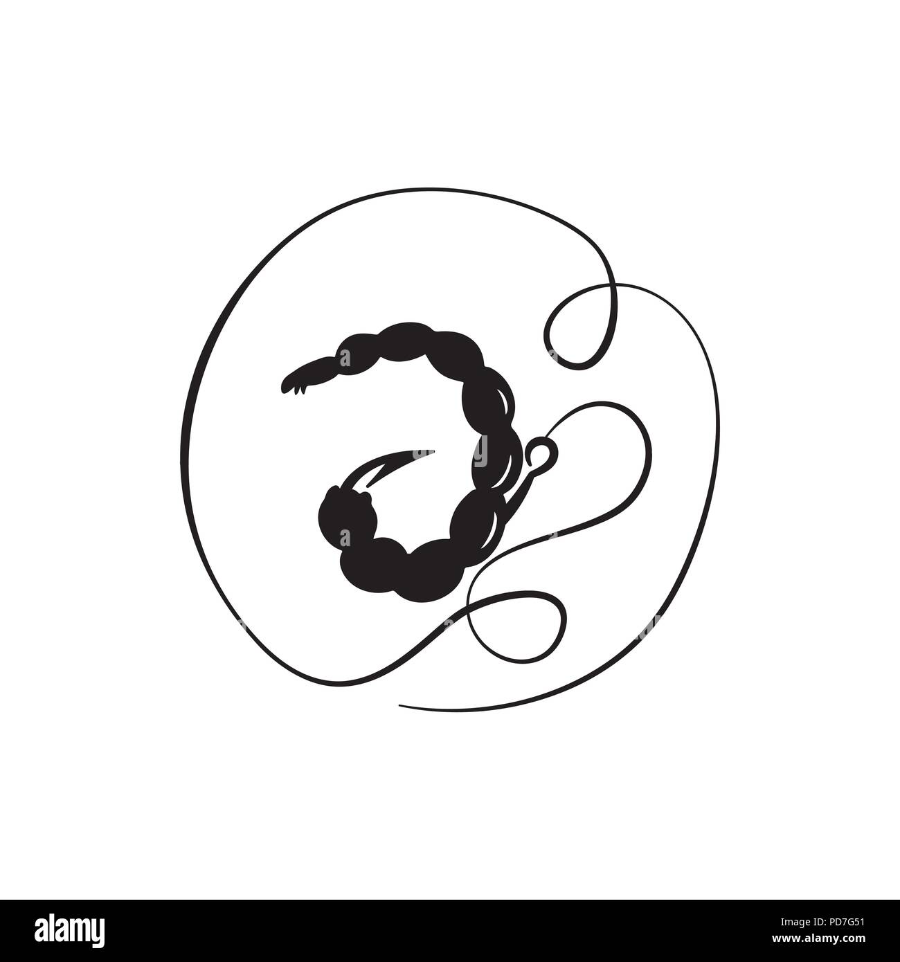 Bloodworms Stock Vector Images - Alamy