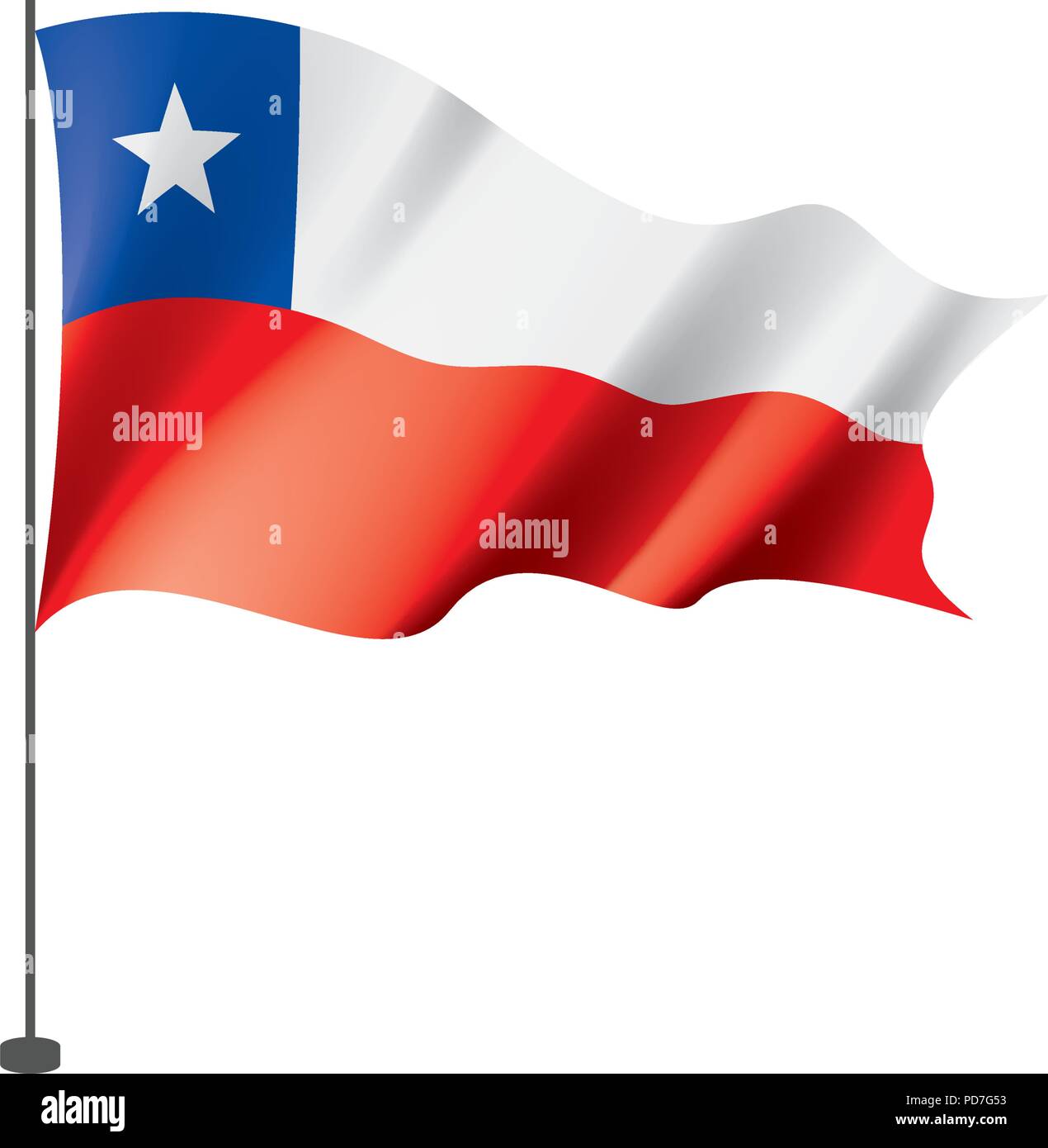 Chile flag, vector illustration Stock Vector Image & Art - Alamy