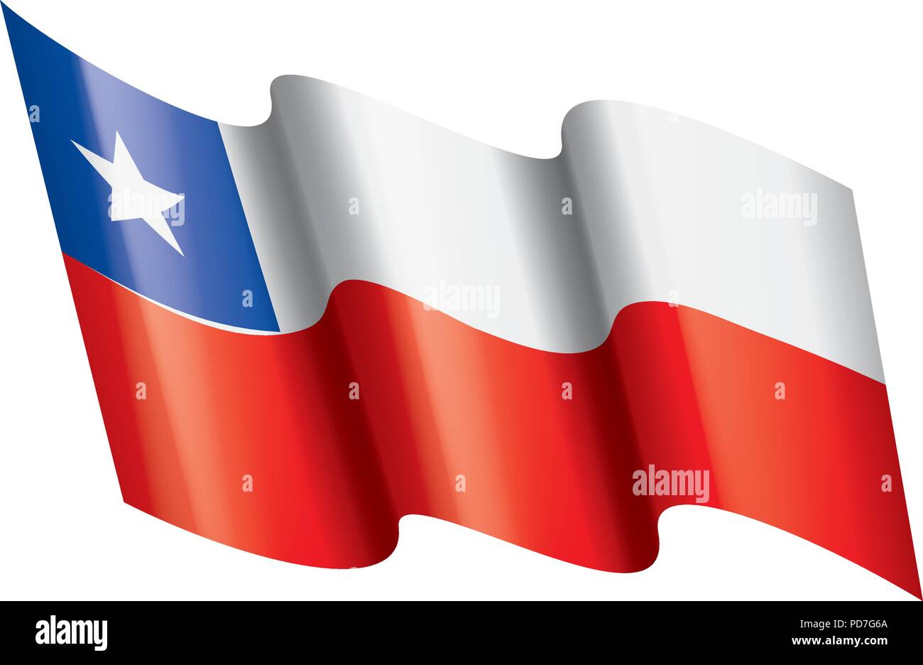 Chile flag, vector illustration Stock Vector Image & Art - Alamy