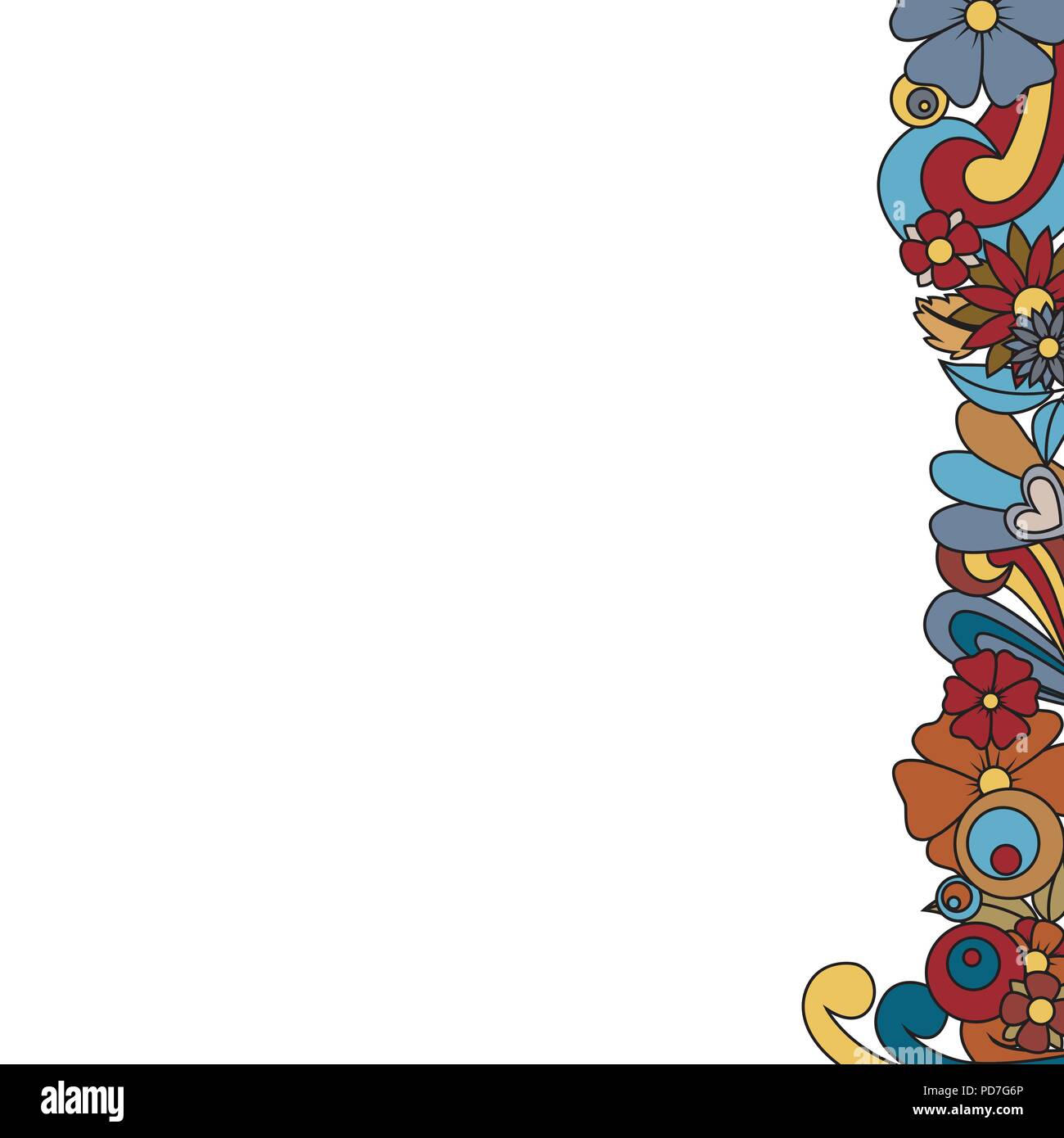 Side blooms Stock Vector Images - Alamy