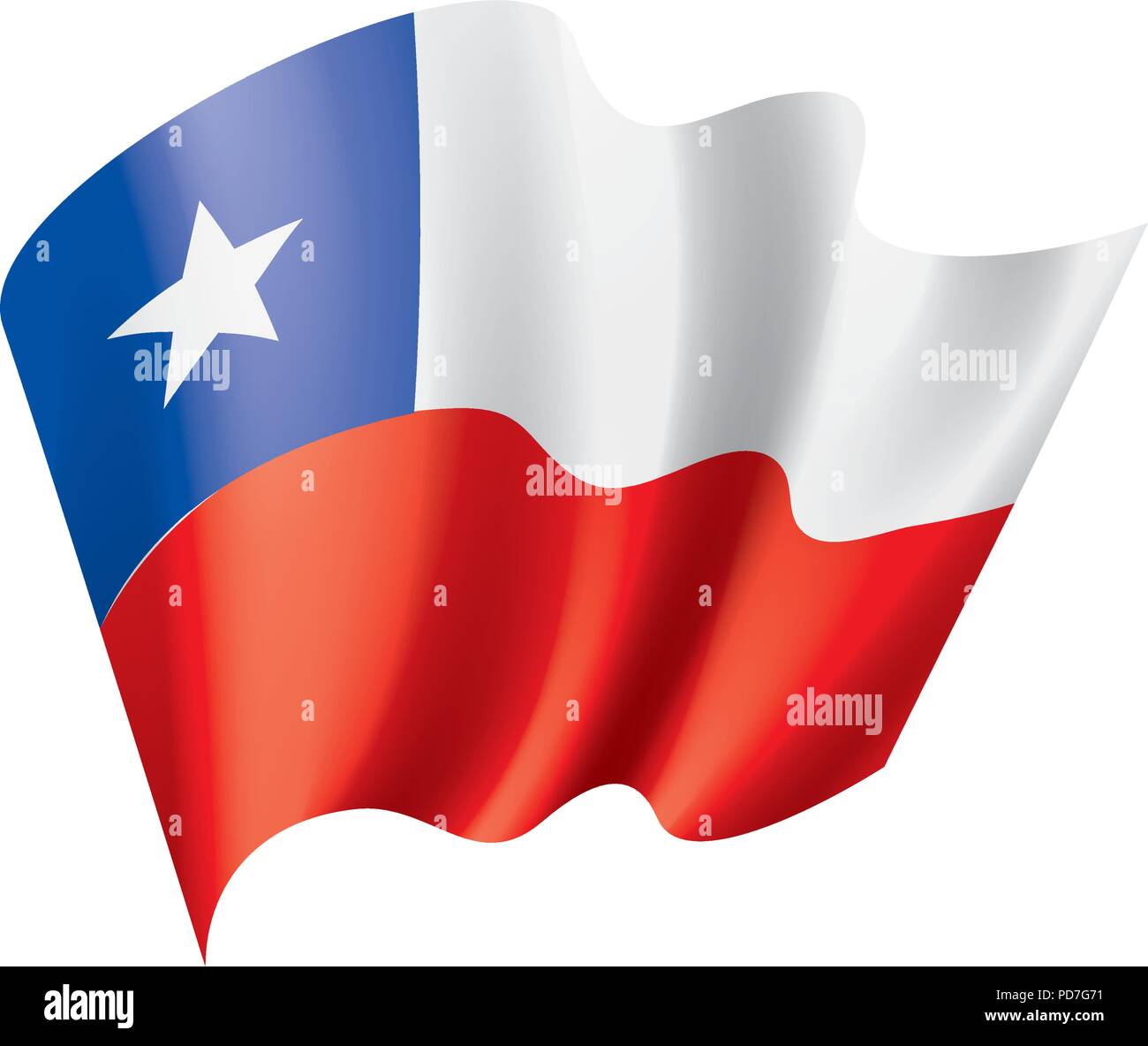 Official vector flag chile Cut Out Stock Images & Pictures - Alamy