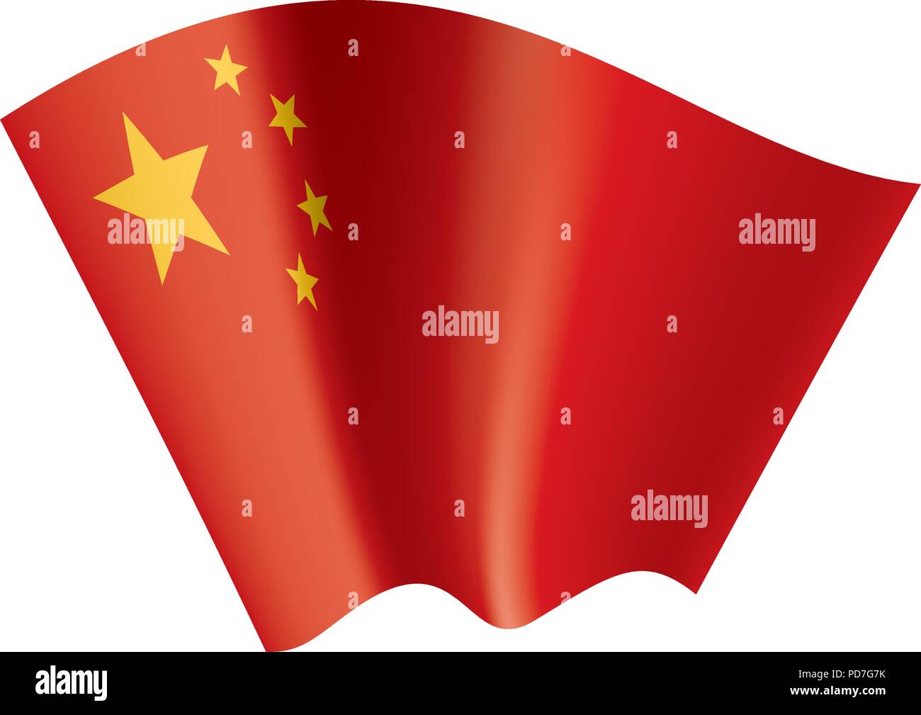 China flag, vector illustration Stock Vector Image & Art - Alamy