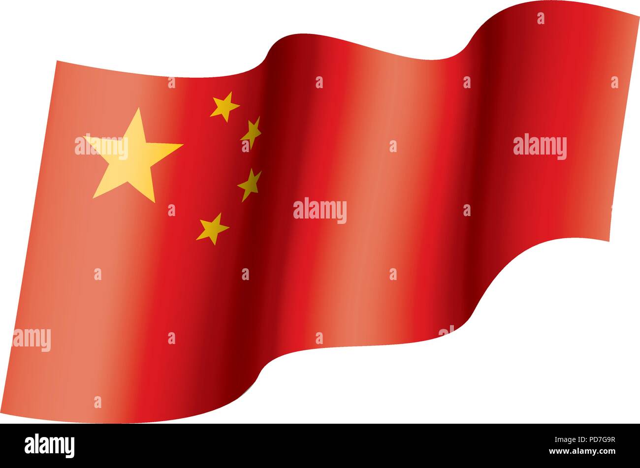China flag, vector illustration Stock Vector Image & Art - Alamy