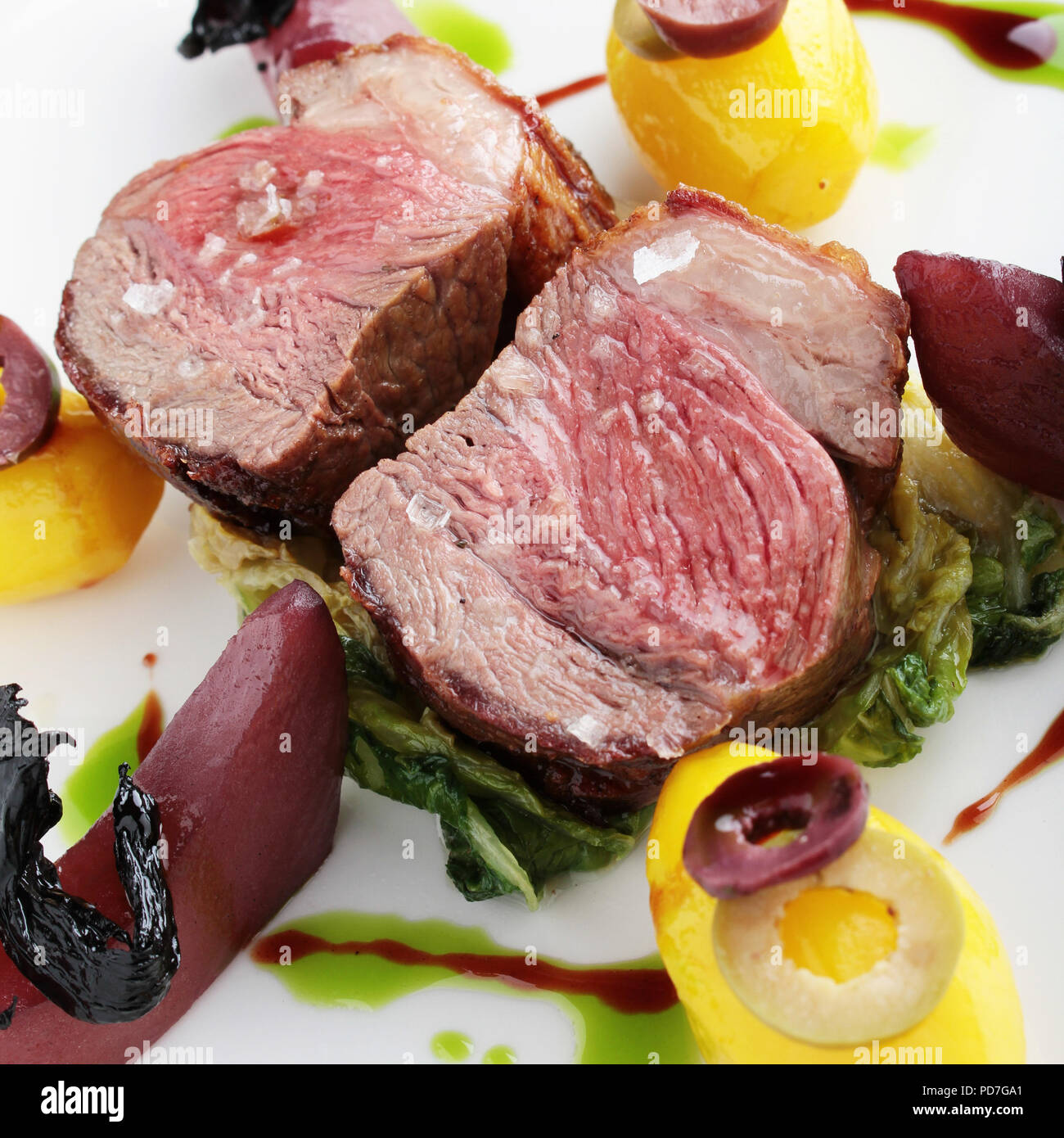 English spring lamb eating hi-res stock photography and images - Alamy