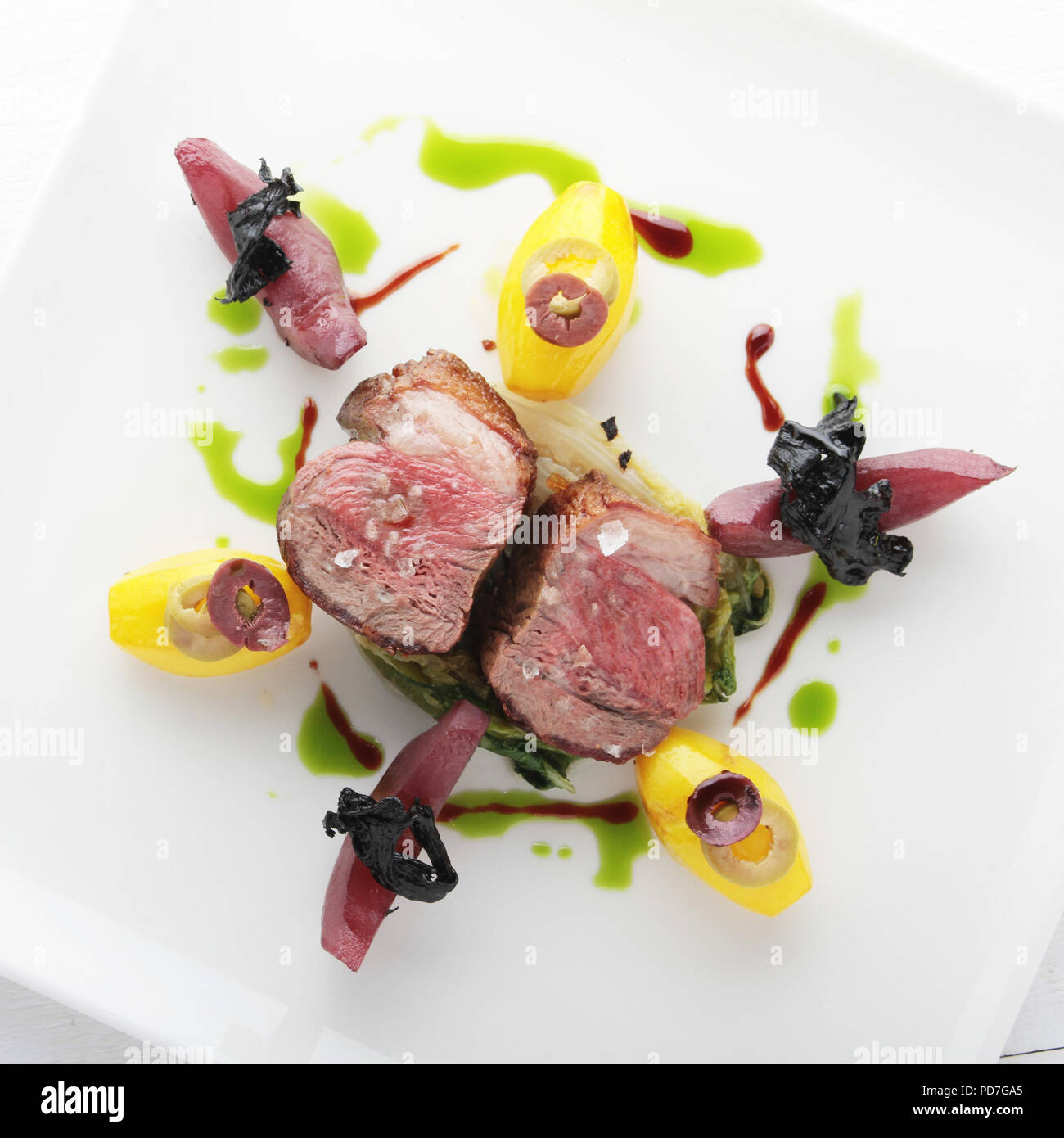 English spring lamb eating hi-res stock photography and images - Alamy