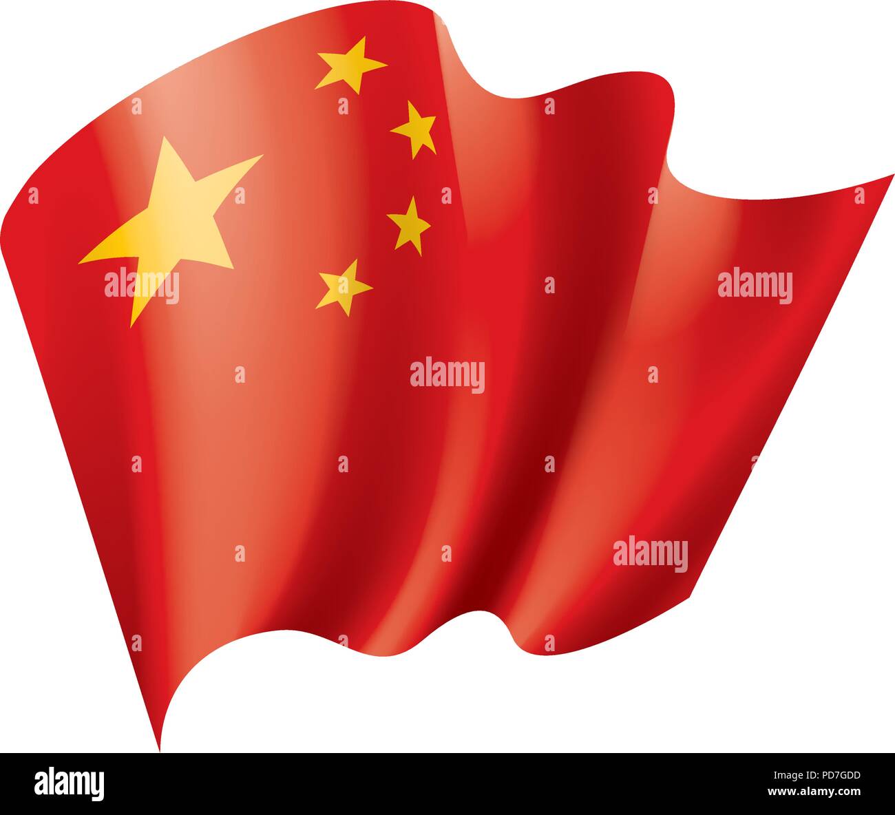 China flag, vector illustration Stock Vector Image & Art - Alamy