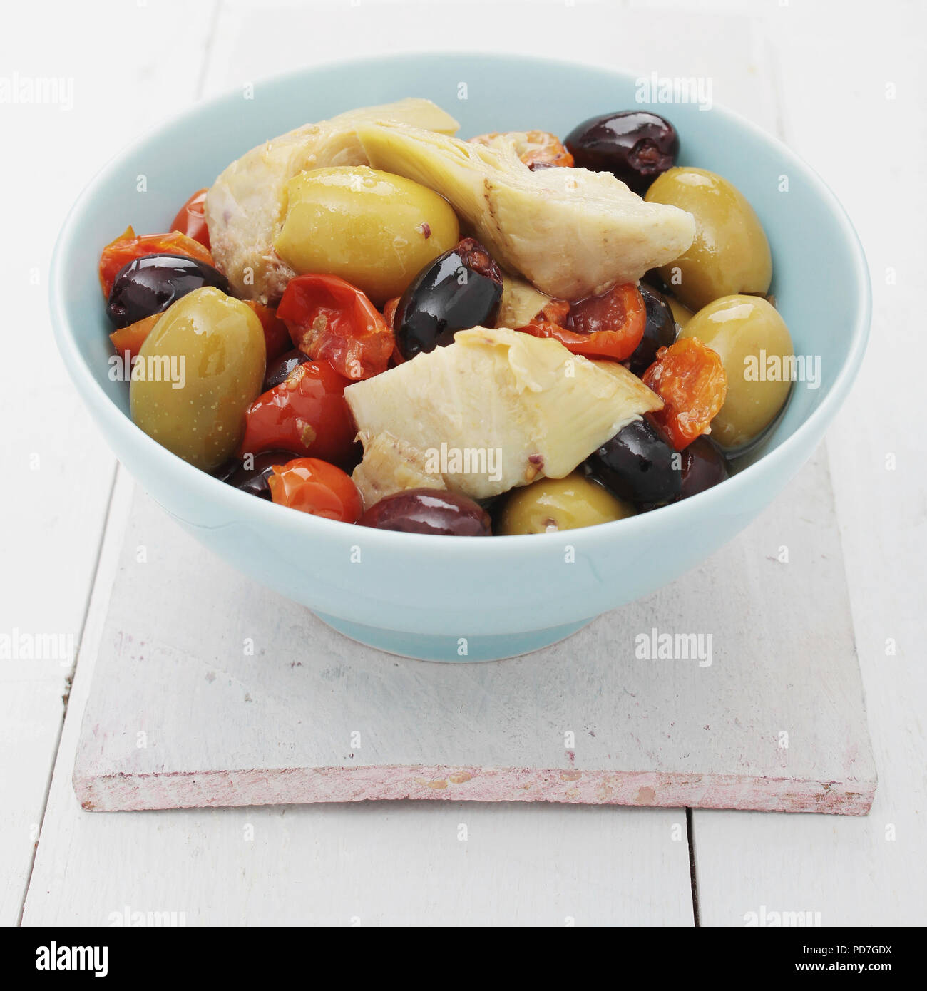 healthy finger food antipasta tapas selection Stock Photo - Alamy