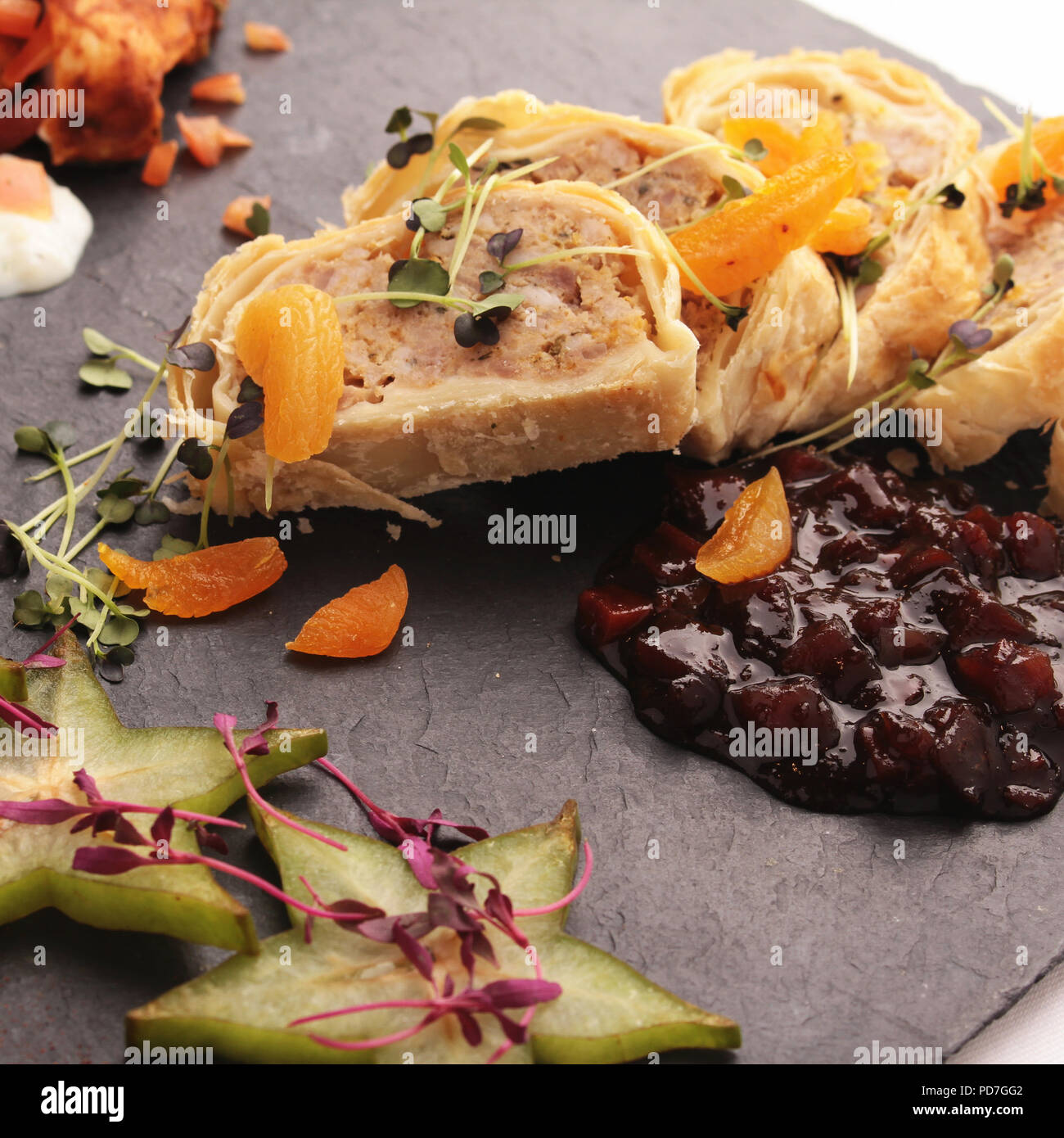 mixed buffet food Stock Photo - Alamy