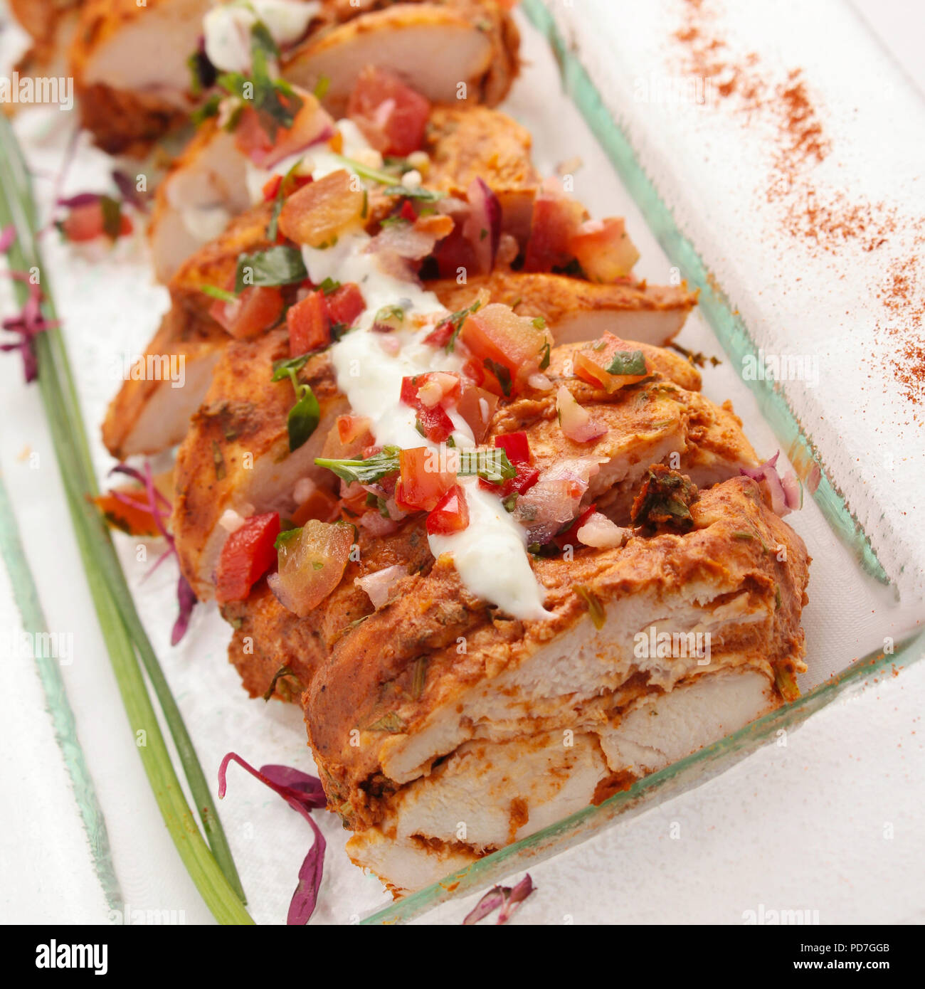 traditional chicken tikka Stock Photo - Alamy
