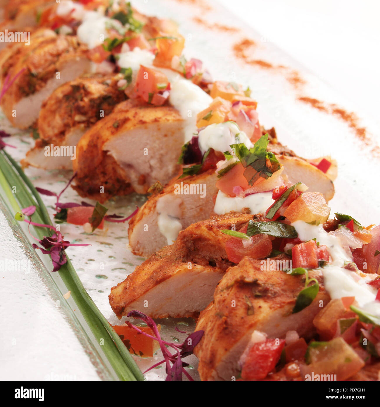 traditional chicken tikka Stock Photo - Alamy