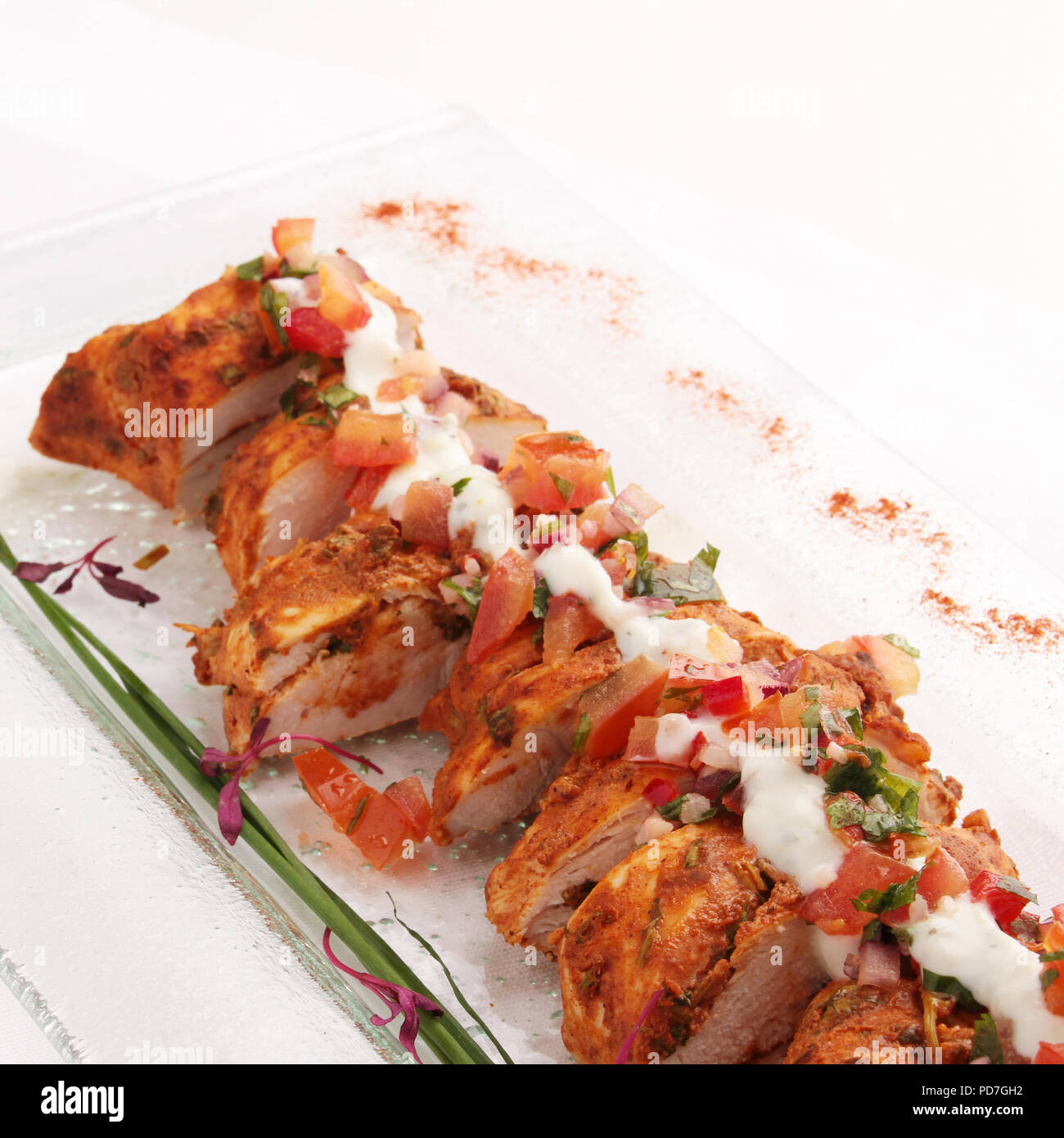 Chicken tikka starter hi-res stock photography and images - Alamy