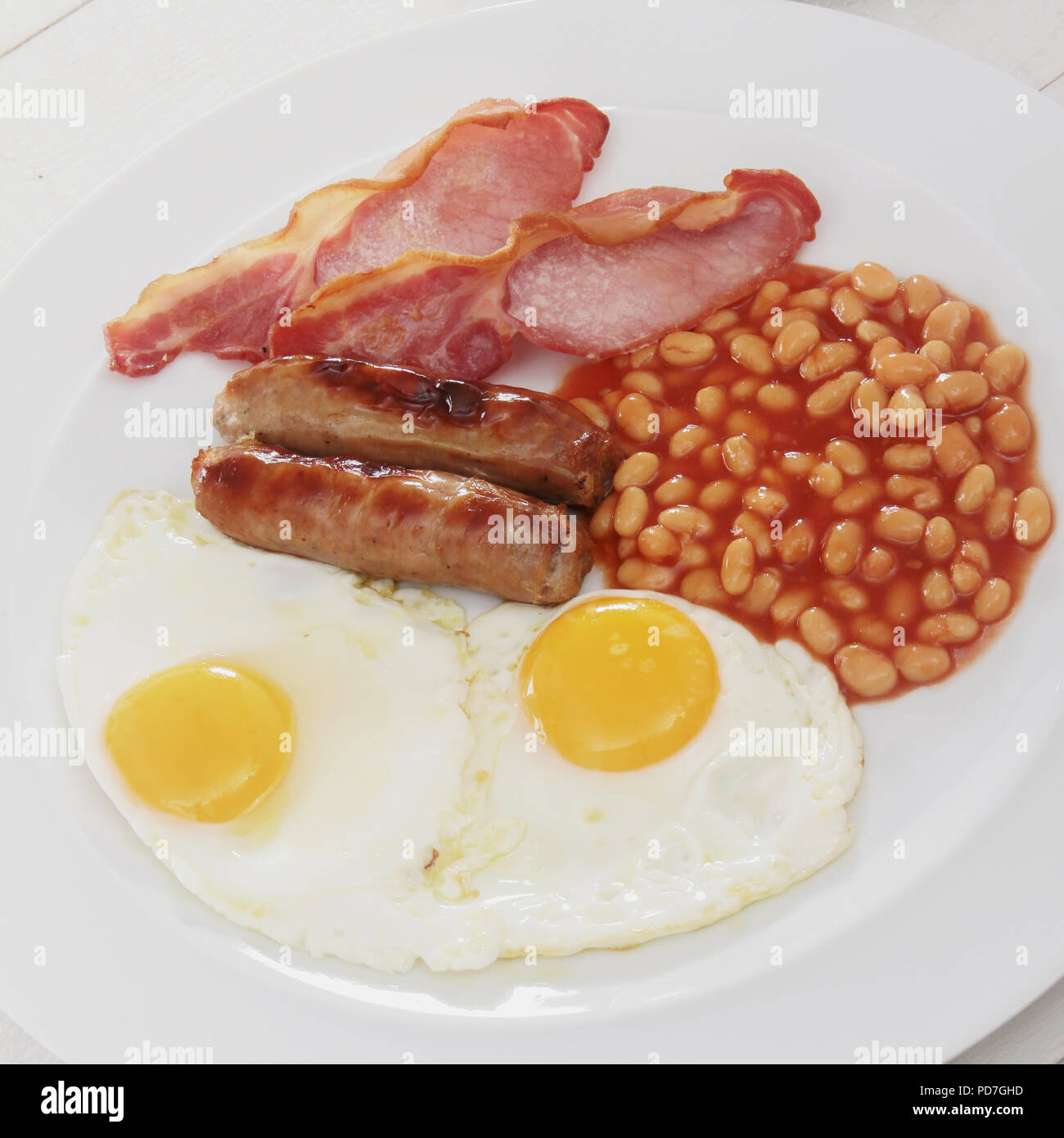 traditional cooked full English breakfast Stock Photo - Alamy